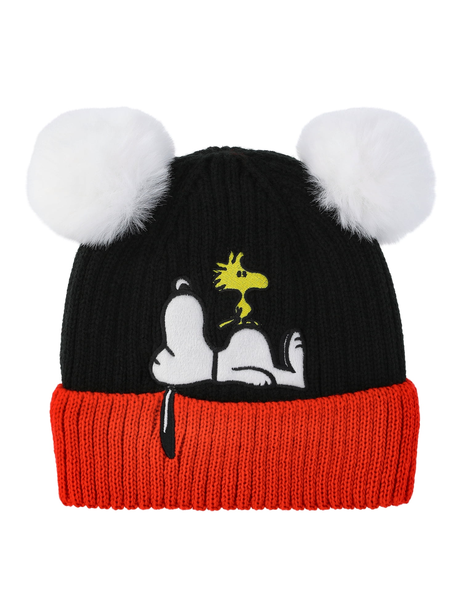 Peanuts Snoopy and Woodstock Cuffed Beanie - Walmart.com