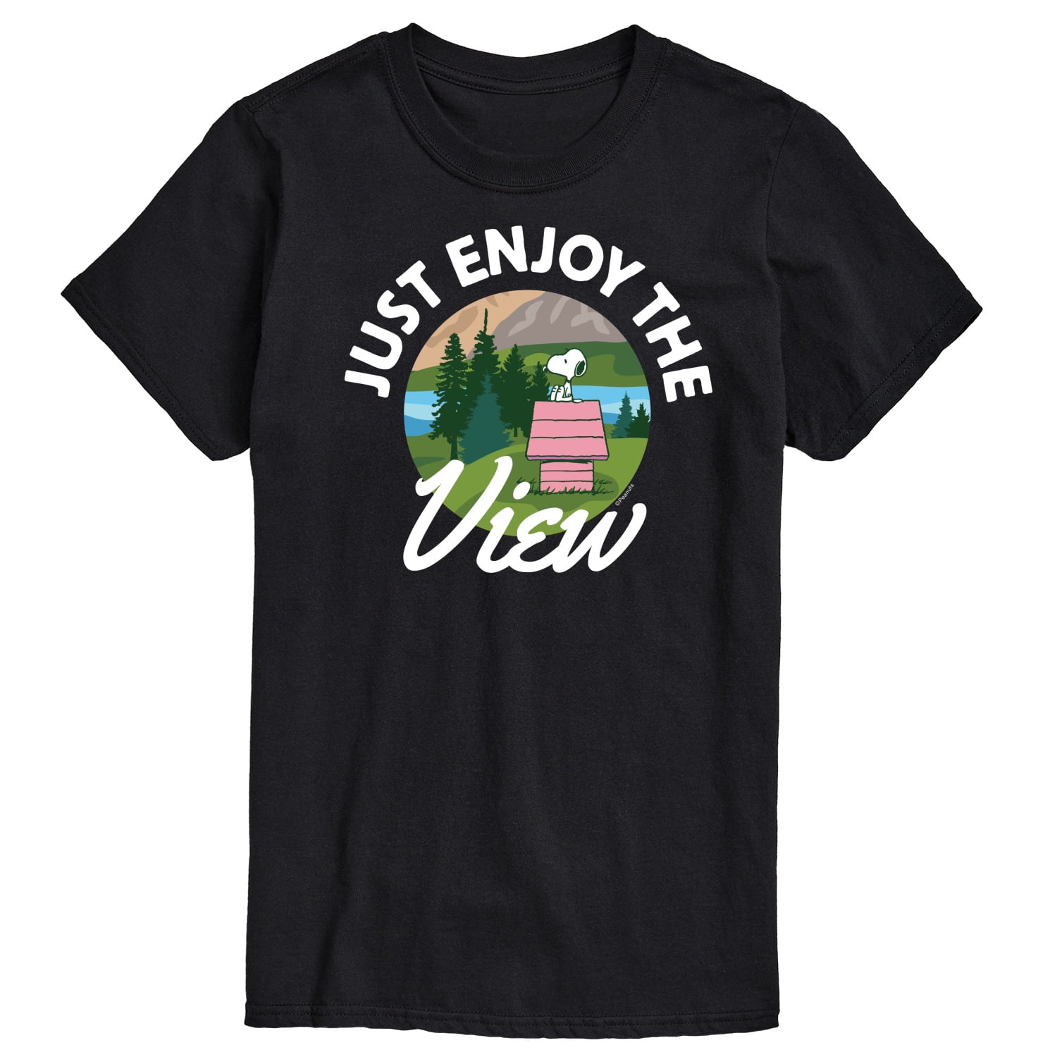 Peanuts - Just Enjoy The View - Men's Short Sleeve Graphic T-Shirt ...