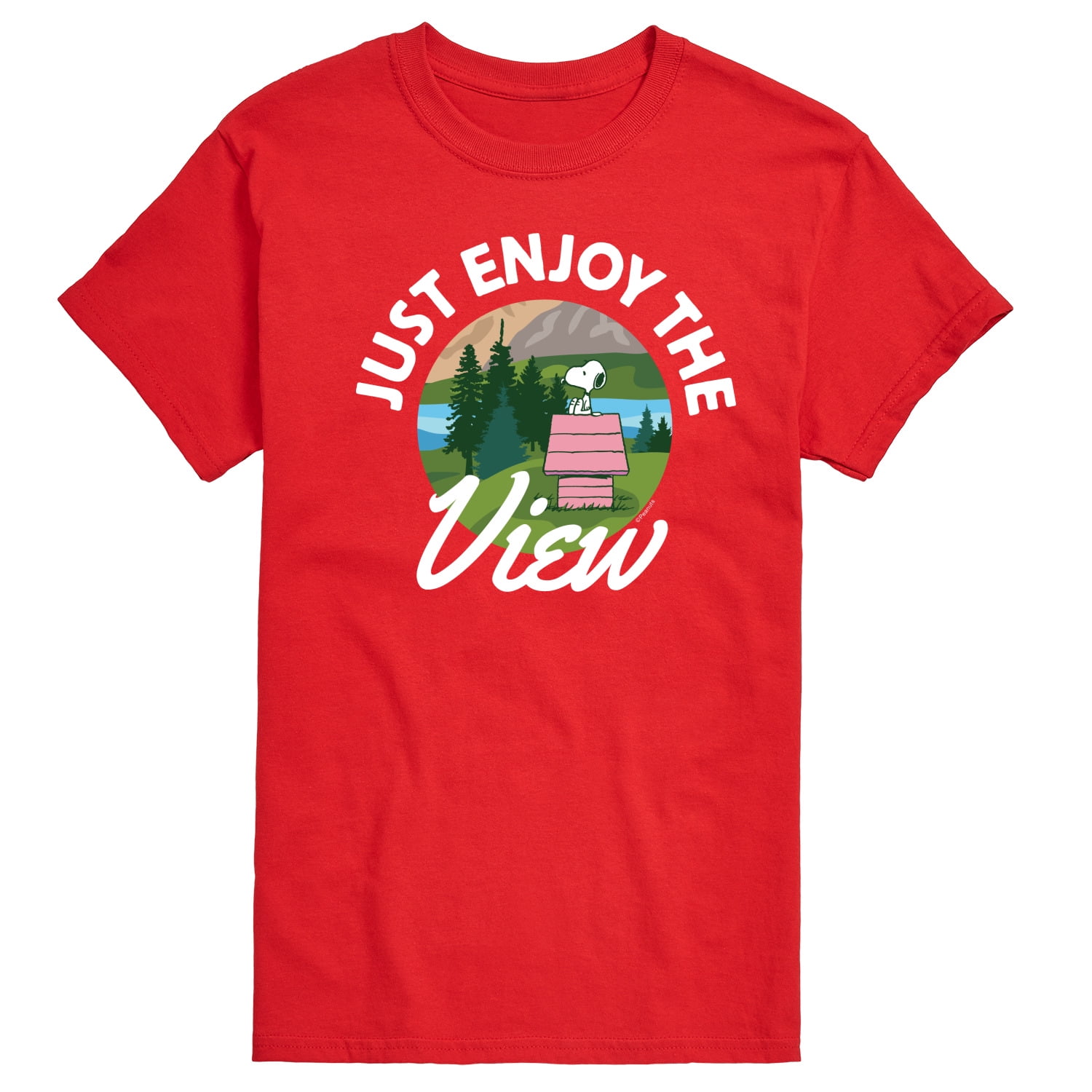 Peanuts - Just Enjoy The View - Men's Short Sleeve Graphic T-Shirt ...