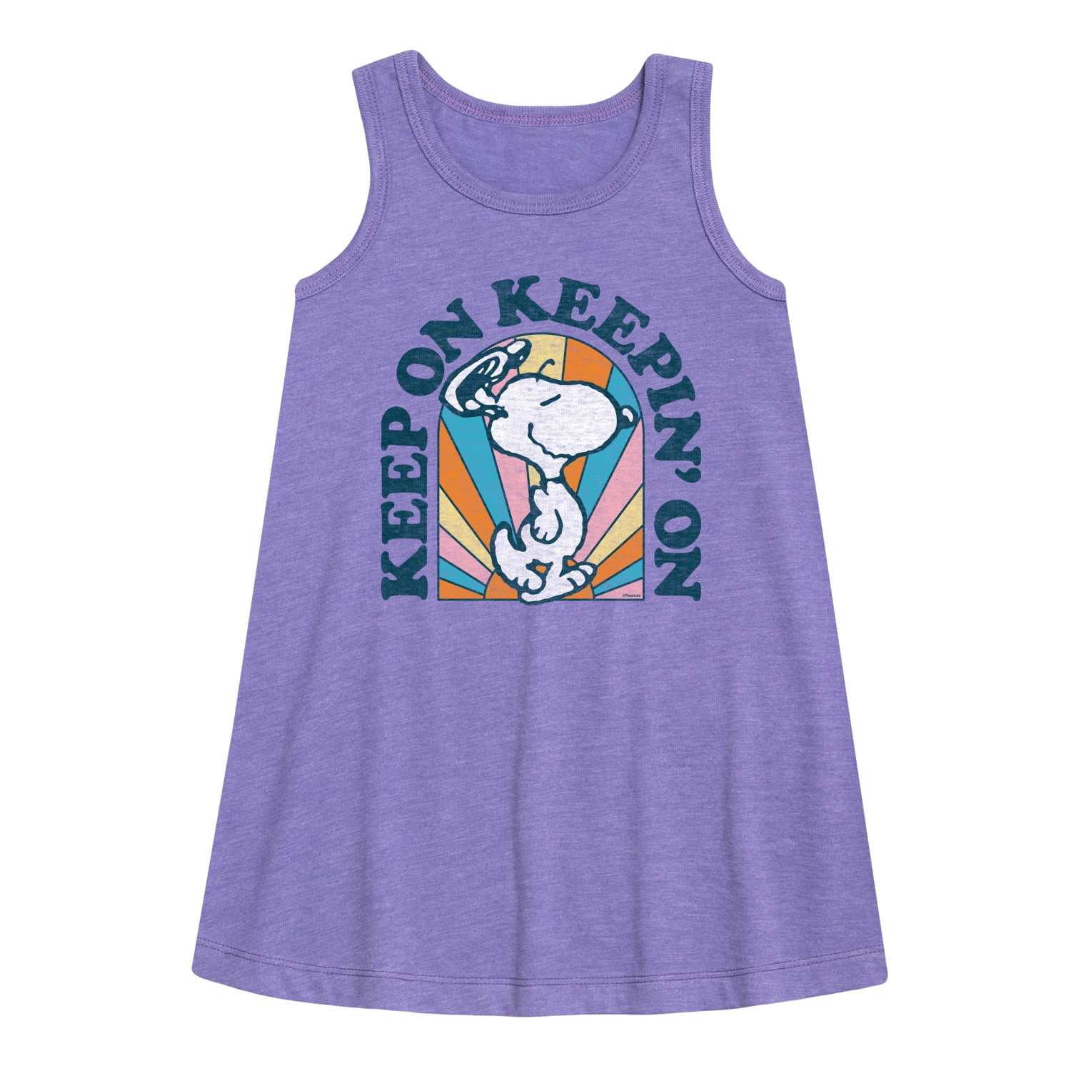 Peanuts - Keep On - Toddler and Youth Girls A-line Dress - Walmart.com