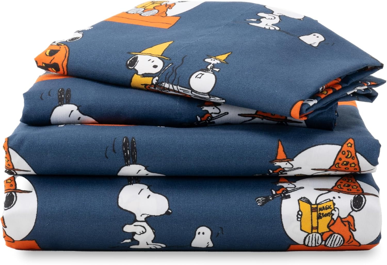 Peanuts Kids Sheet Set Full Size - 4 Pieces,Cute Character Snoopy ...