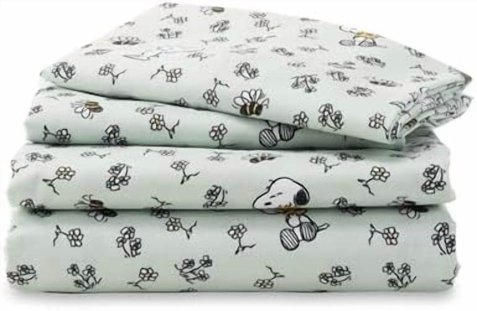Peanuts® Kids Sheet Set King Size - 4 Pieces,Cute Character Snoopy ...