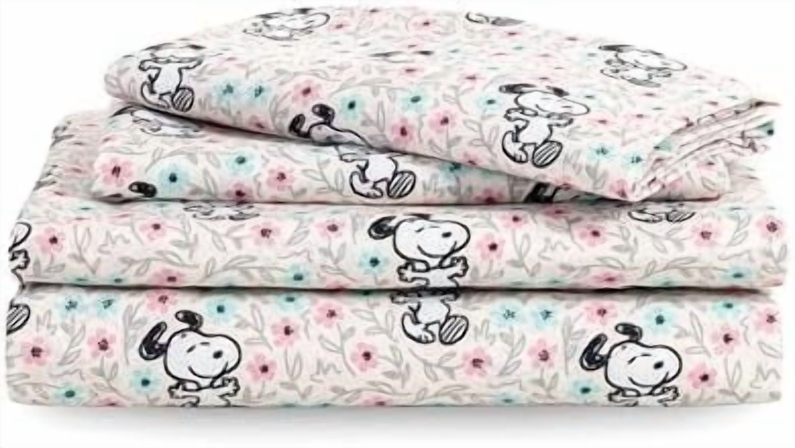 Peanuts® Kids Sheet Set Queen Size - 4 Pieces,Cute Character Snoopy ...