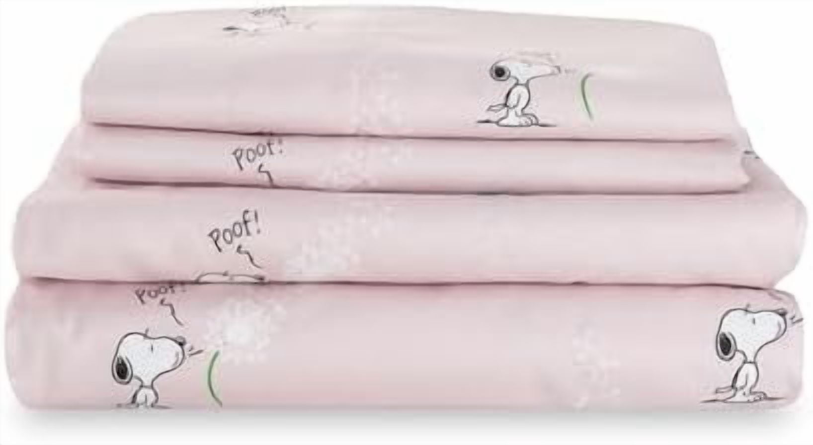 Peanuts® Kids Sheet Set Queen Size - 4 Pieces,Cute Character Snoopy ...