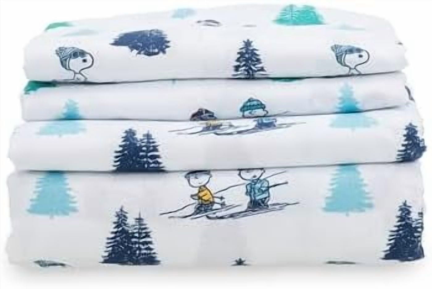 Peanuts® Kids Sheet Set Queen Size - 4 Pieces,Cute Character Snoopy ...