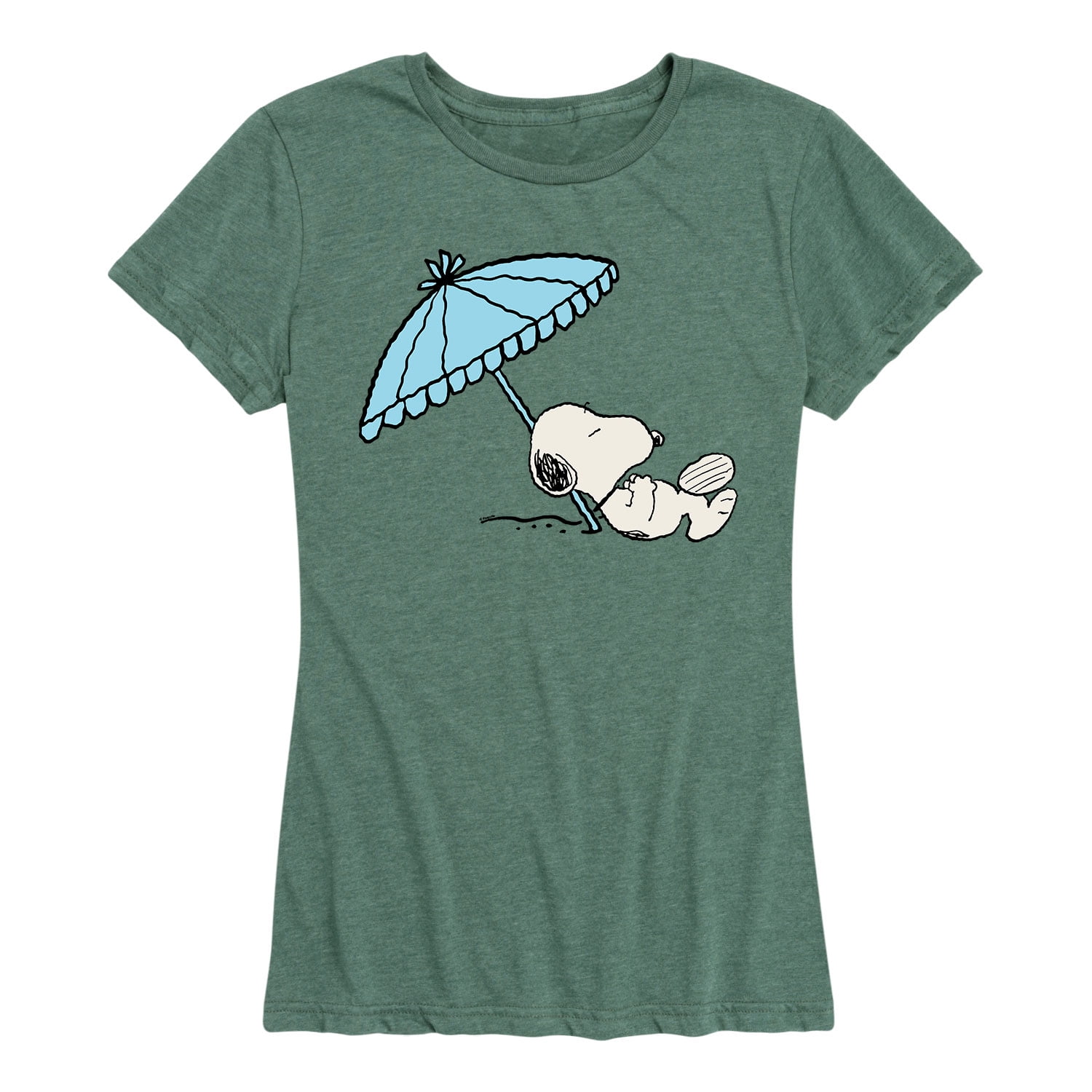 Peanuts - Lazy Snoopy - Women's Short Sleeve Graphic T-Shirt - Walmart.com
