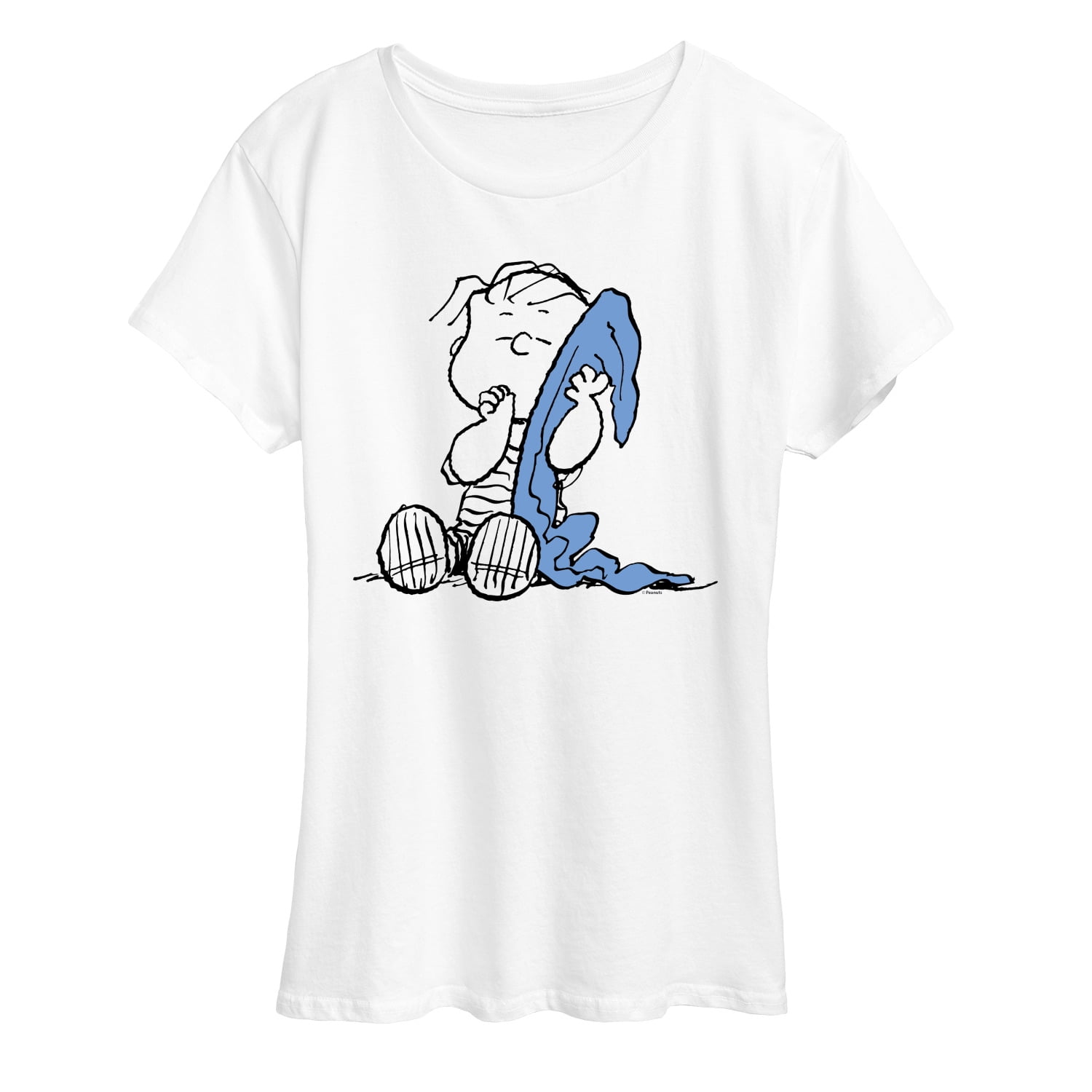 Peanuts - Linus Blanket - Women's Short Sleeve Graphic T-Shirt ...