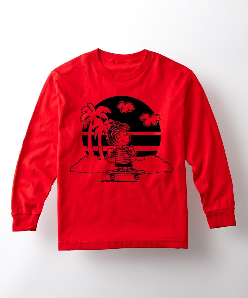 Peanuts - Linus Skatboarding - Toddler And Youth Long Sleeve Graphic T ...