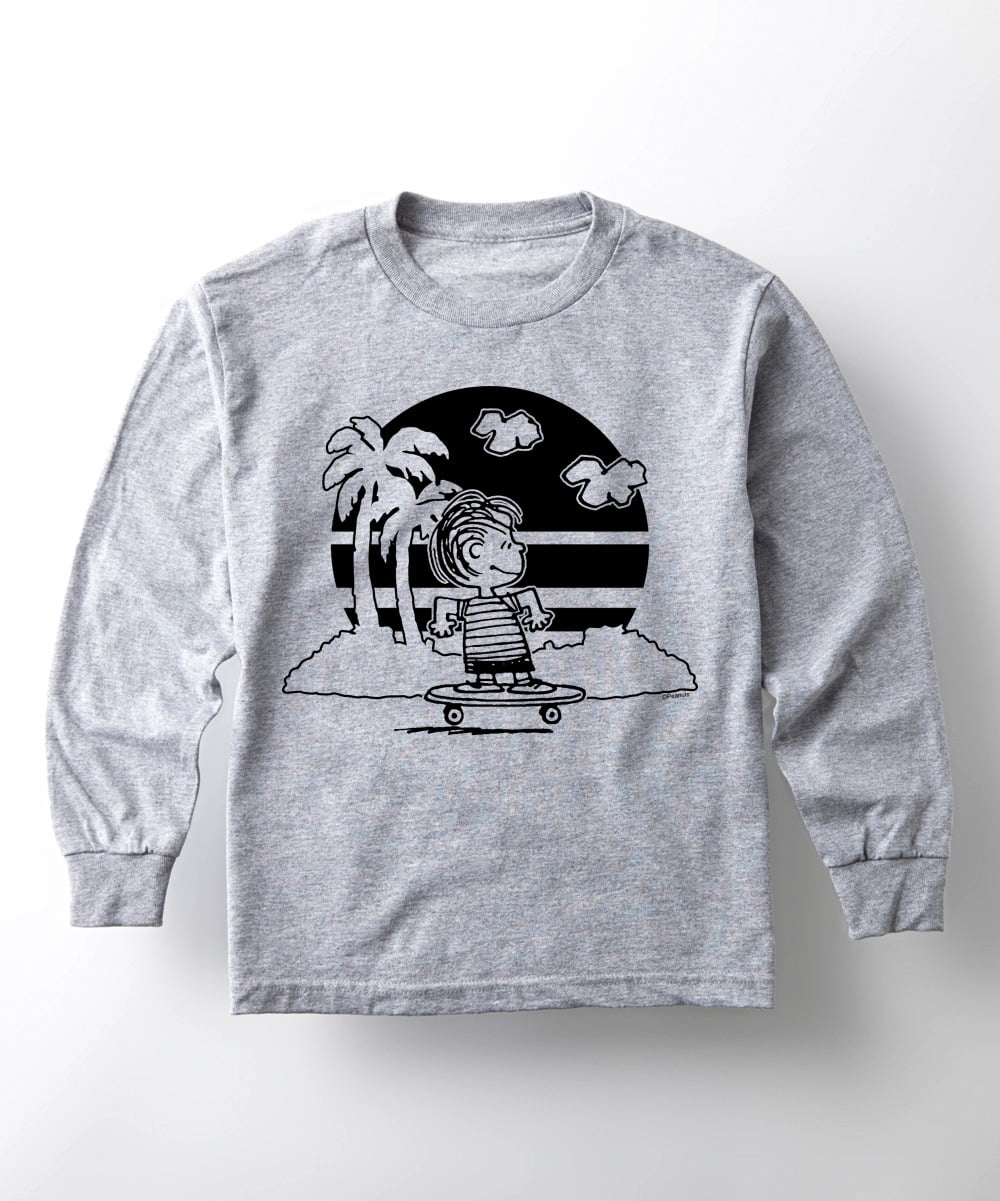 Peanuts - Linus Skatboarding - Toddler And Youth Long Sleeve Graphic T ...
