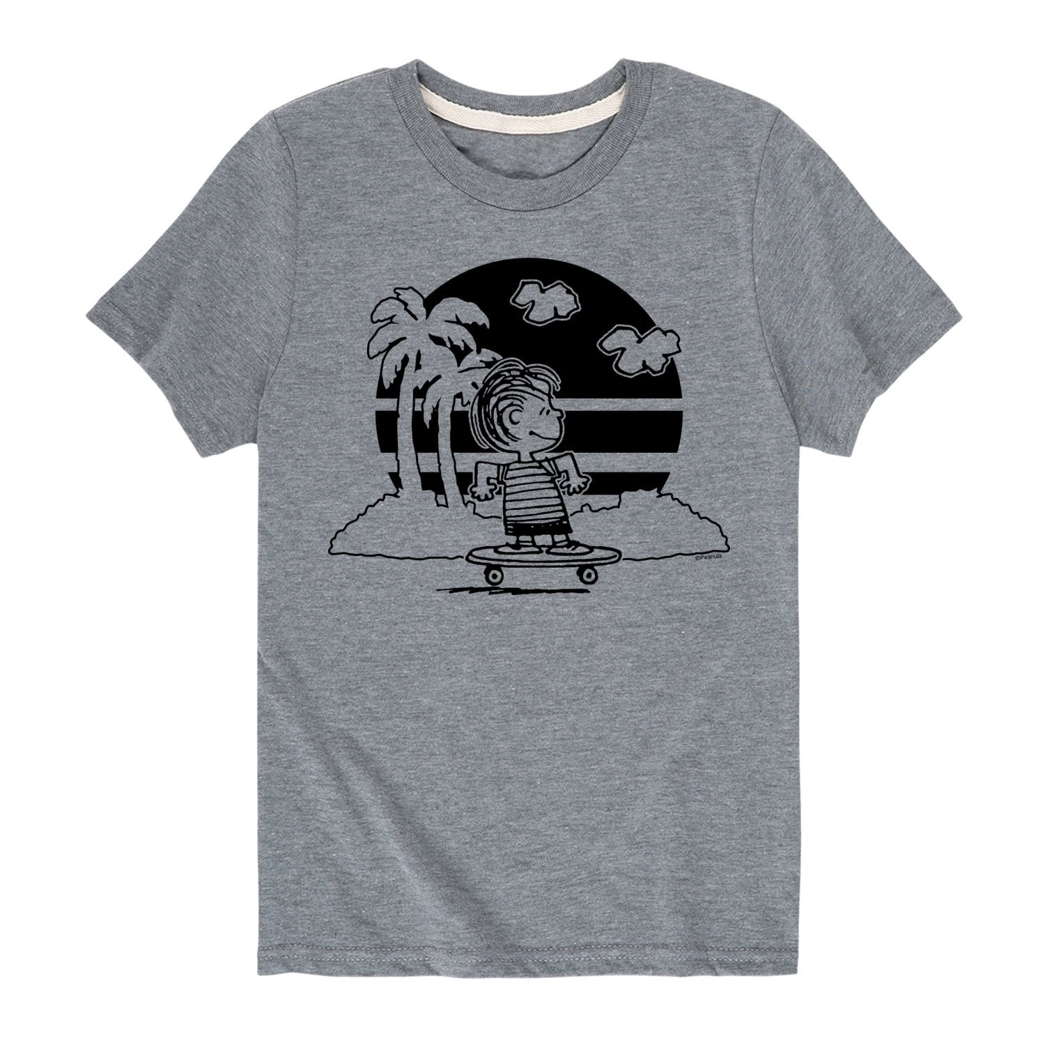 Peanuts - Linus Skateboarding - Toddler And Youth Short Sleeve Graphic ...