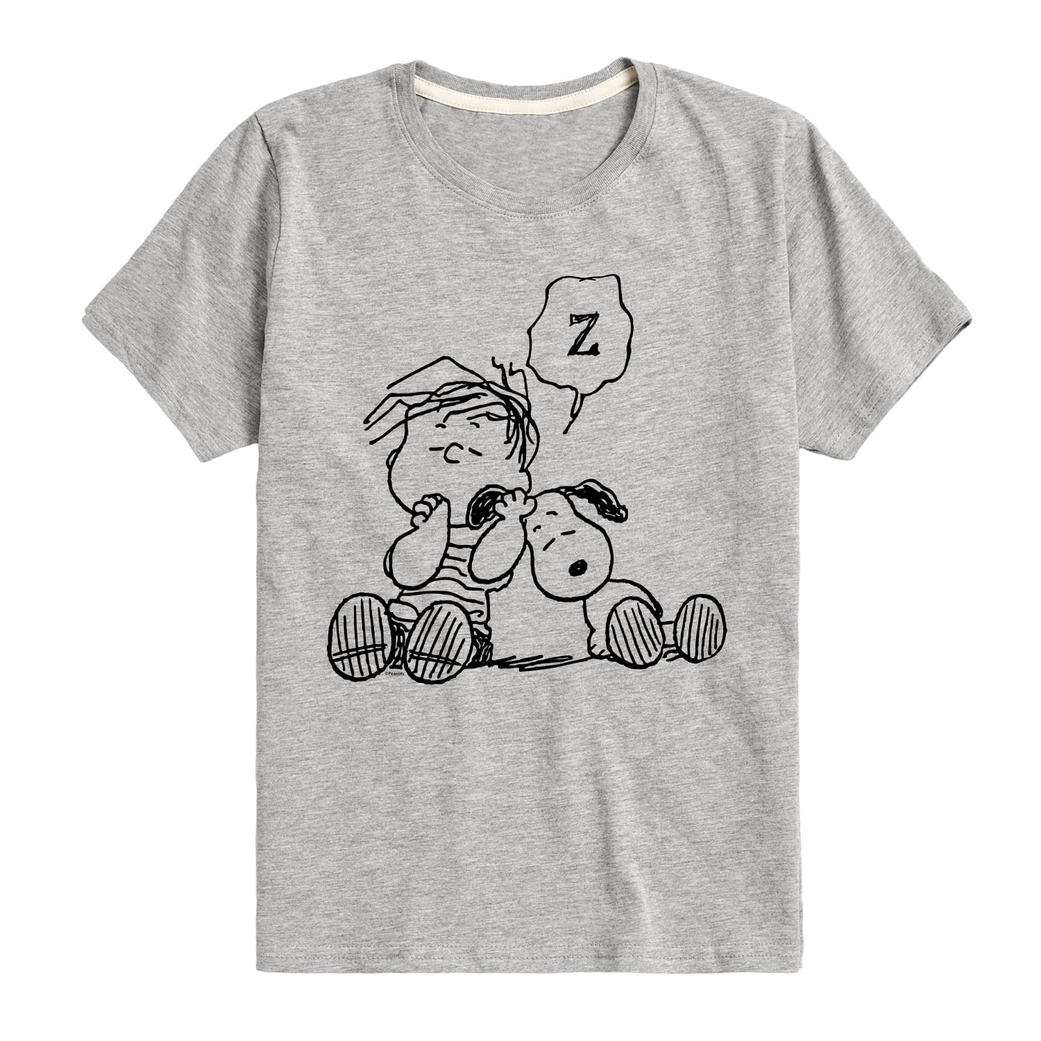 Peanuts - Linus Snoopy Snooze - Toddler And Youth Short Sleeve T-Shirt ...