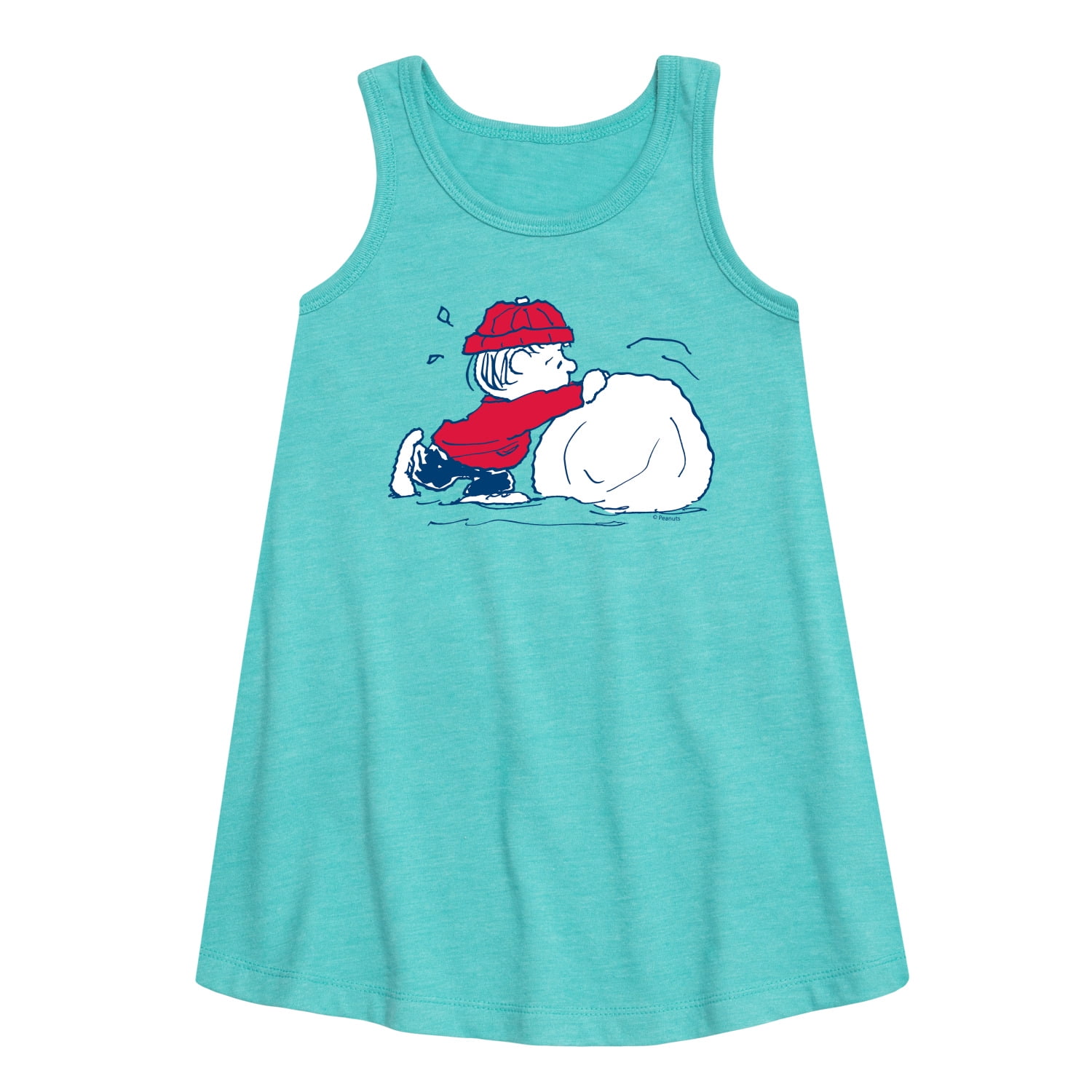 Peanuts - Linus Snowball - Toddler & Youth Girls A-line Dress - Walmart.com