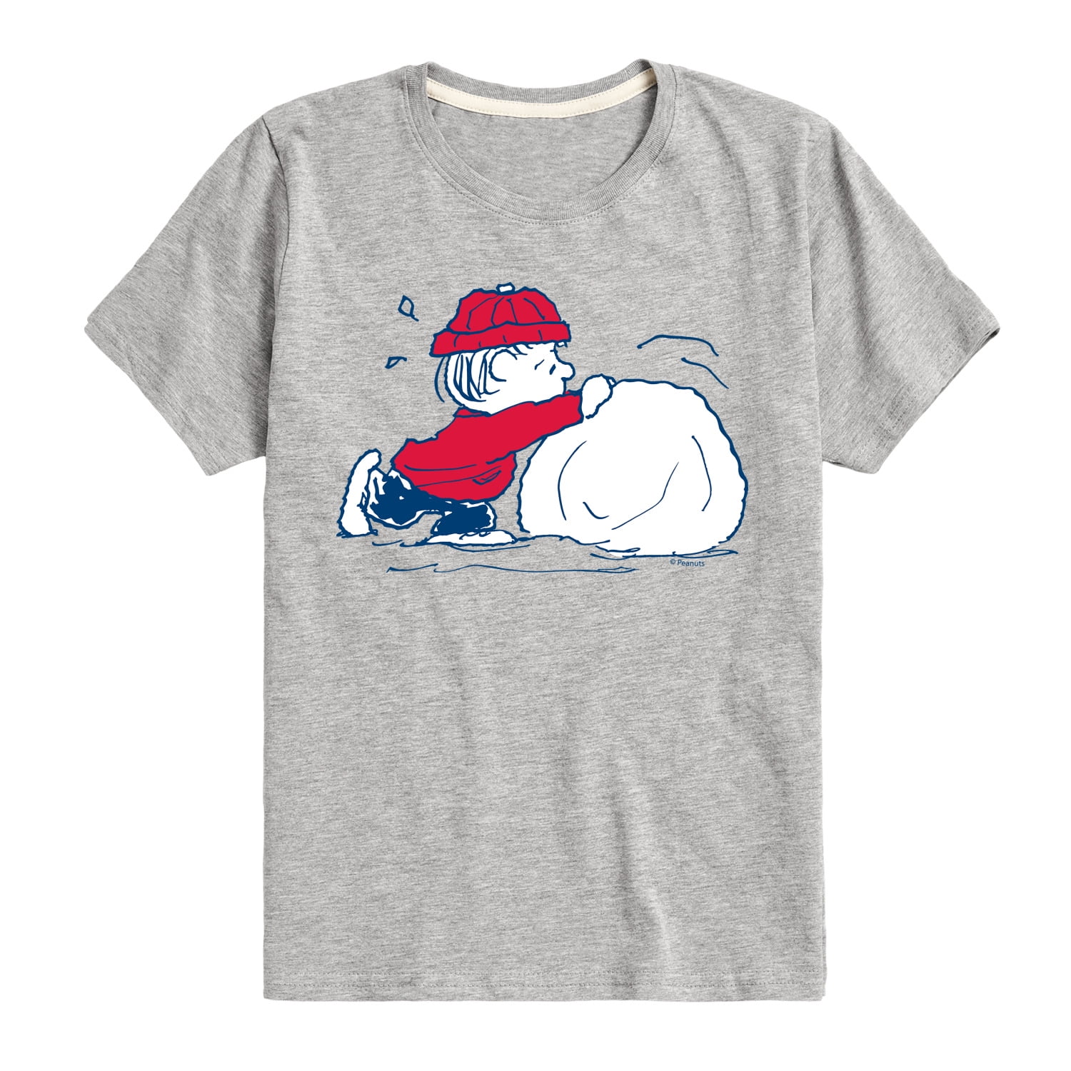 Peanuts - Linus Snowball - Toddler & Youth Short Sleeve Graphic T-Shirt ...