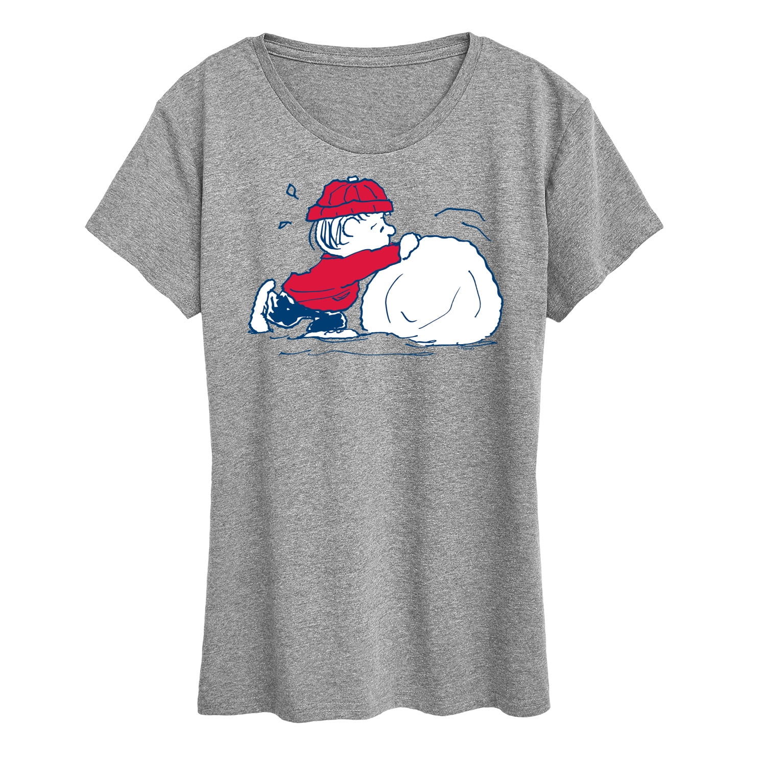 Peanuts - Linus Snowball - Women's Short Sleeve Graphic T-Shirt ...