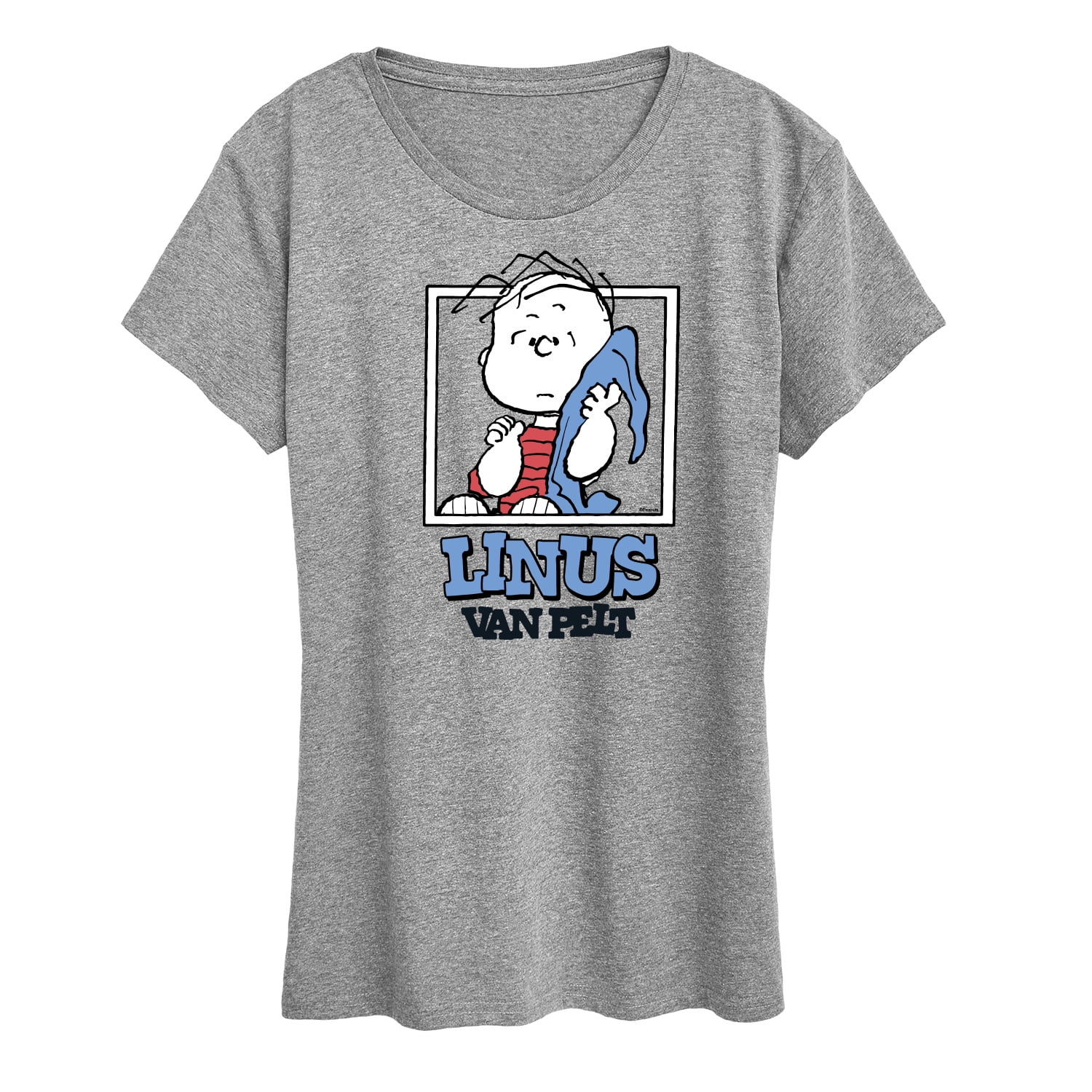 Peanuts - Linus Van Pelt - Women's Short Sleeve Graphic T-Shirt ...