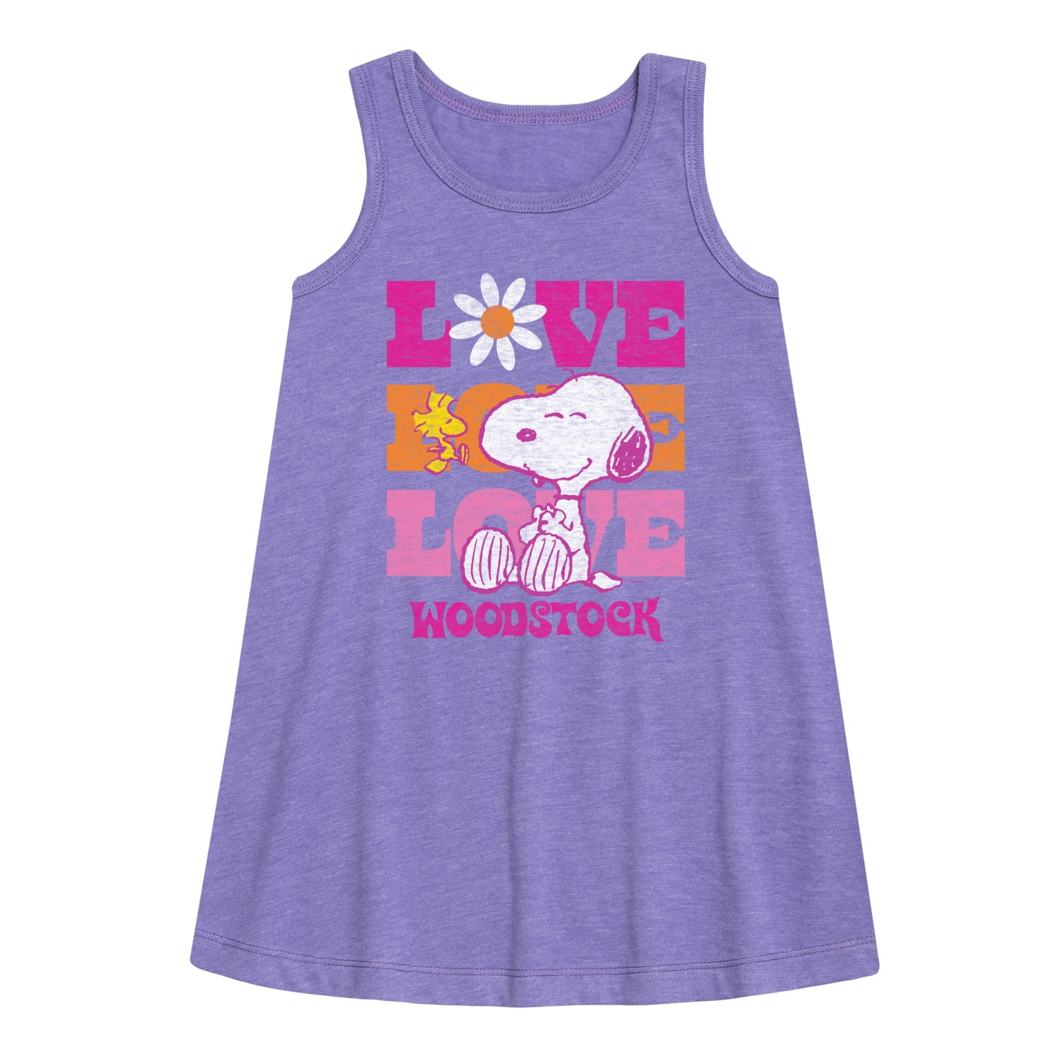 Peanuts - Love Woodstock - Toddler & Youth Girls A-line Dress - Walmart.com