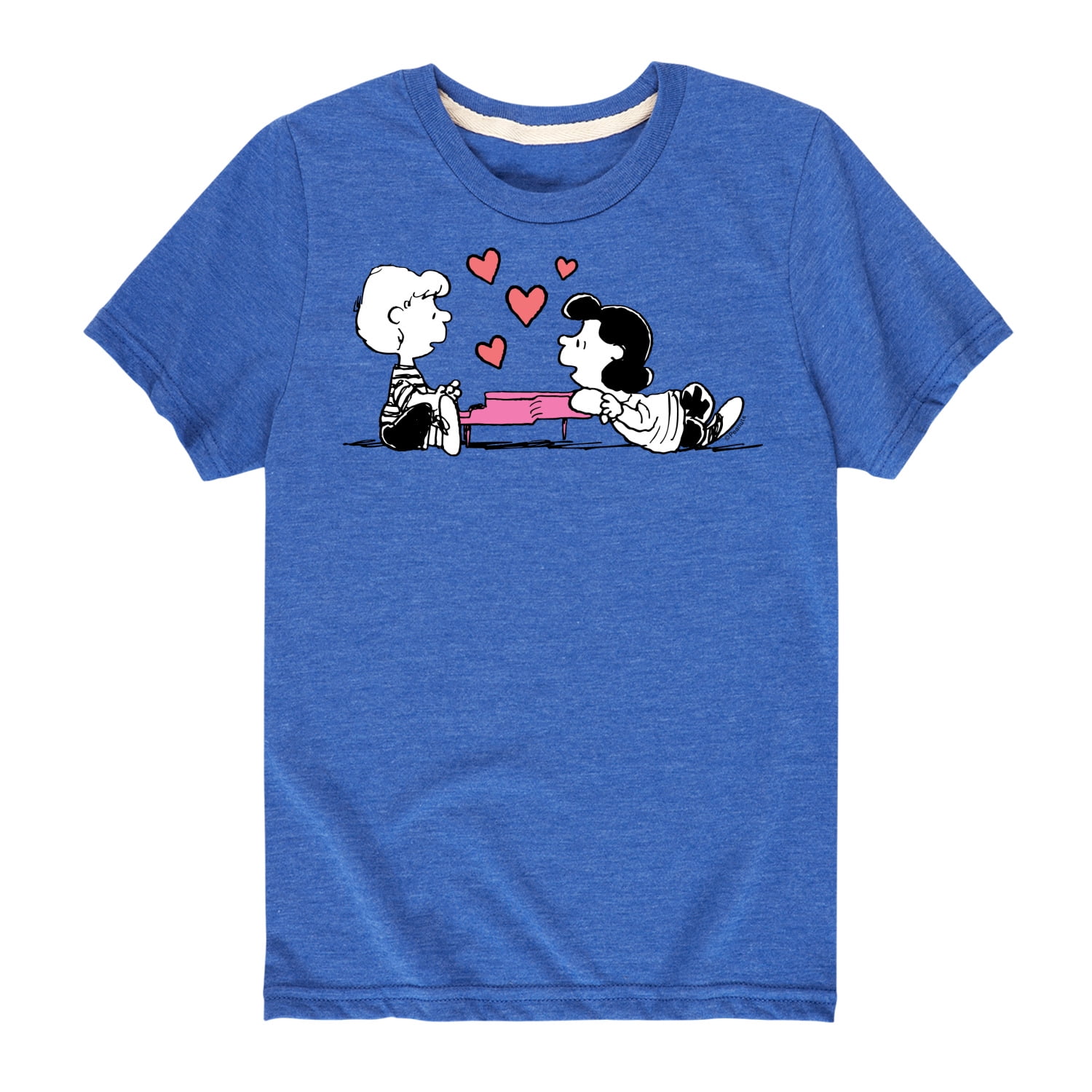 Peanuts - Lucy And Schroeder Heart Thoughts - Toddler And Youth Short ...