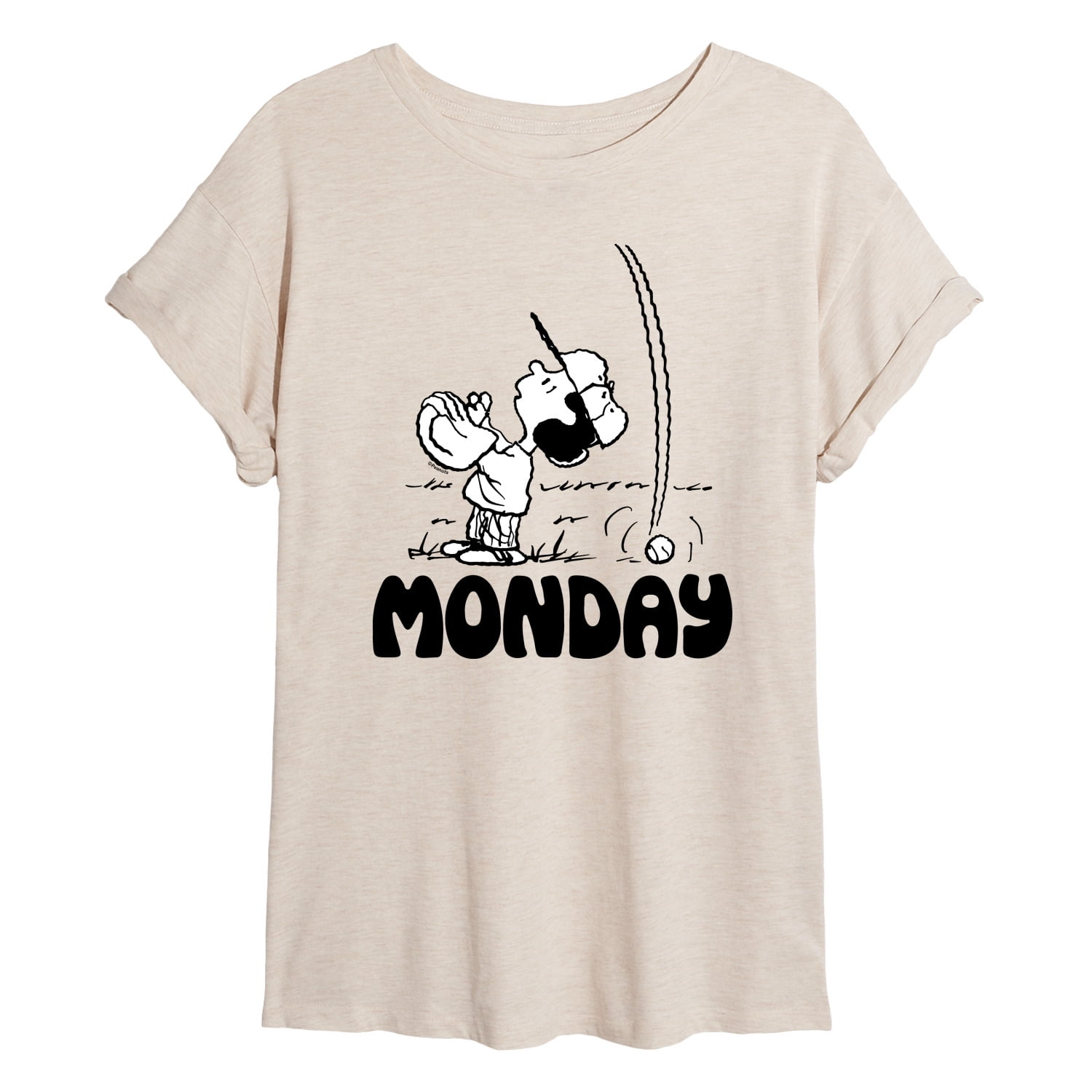 Peanuts - Lucy Monday - Women's Oversized T-Shirt - Walmart.com