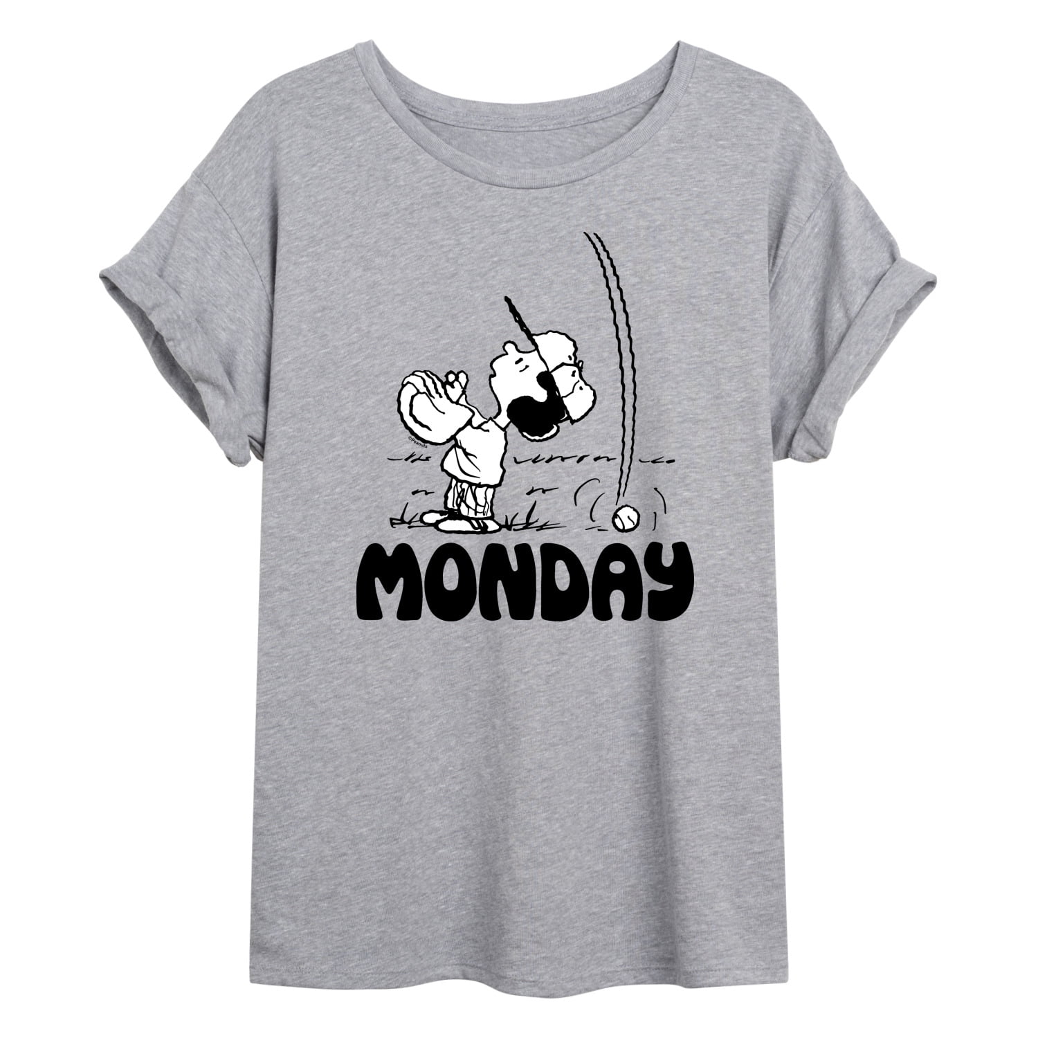 Peanuts - Lucy Monday - Women's Oversized T-Shirt - Walmart.com