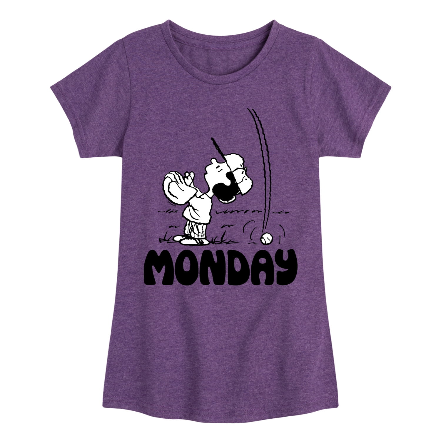 Peanuts - Lucy Monday - Toddler & Youth Girls Short Sleeve Graphic T ...