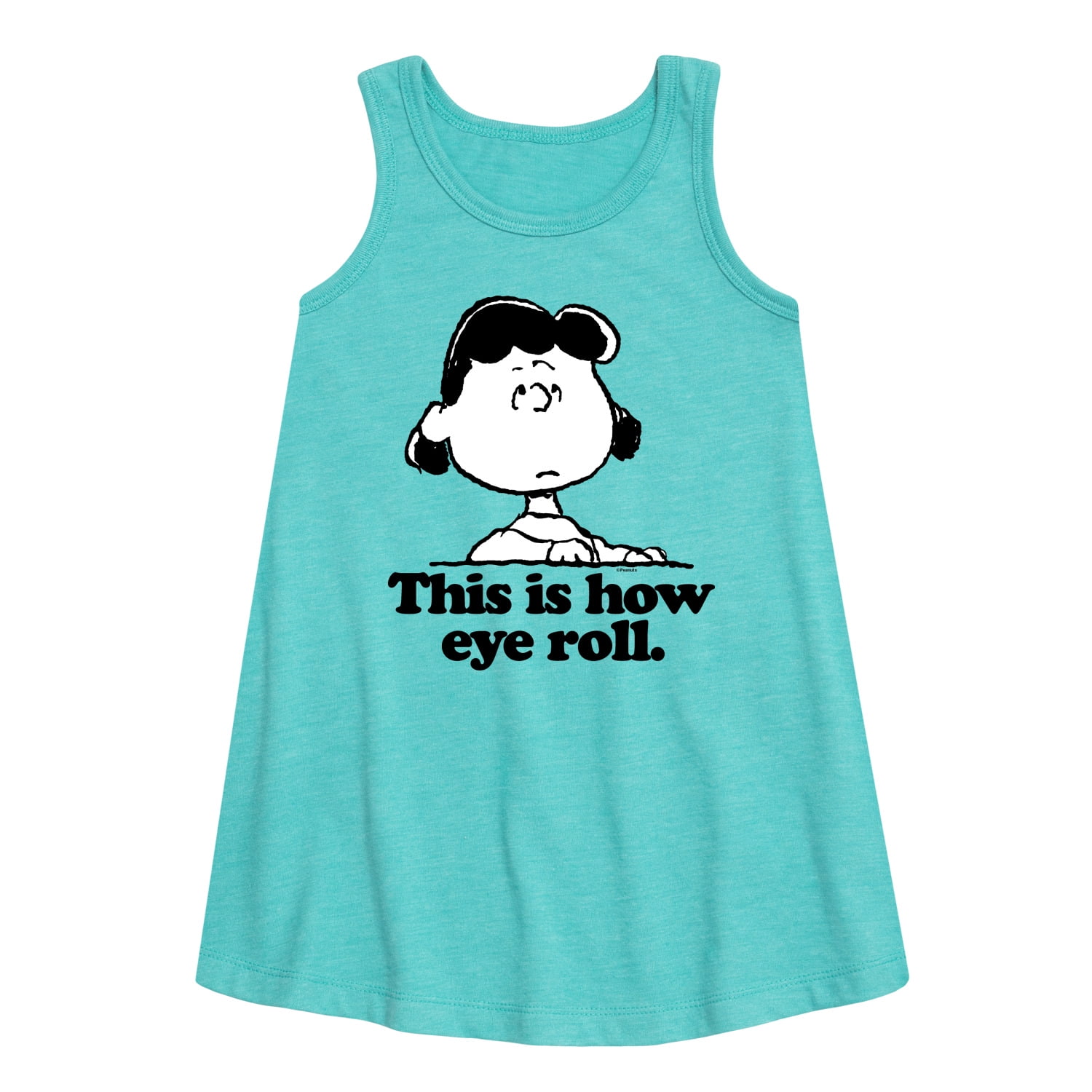 Peanuts - Lucy This Is How Eye Roll - Toddler & Youth Girls A-line ...