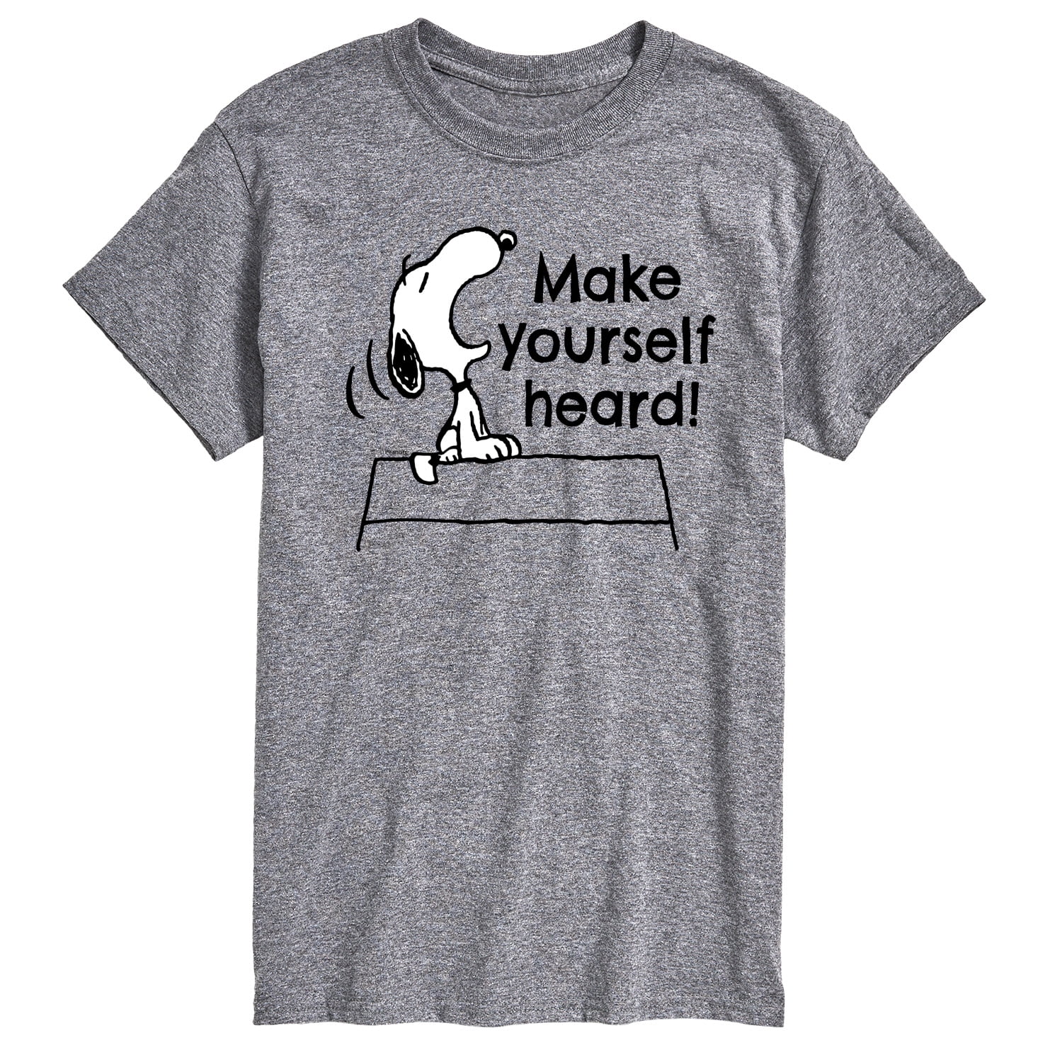Peanuts - Make Yourself Heard - Men's Short Sleeve Graphic T-Shirt ...