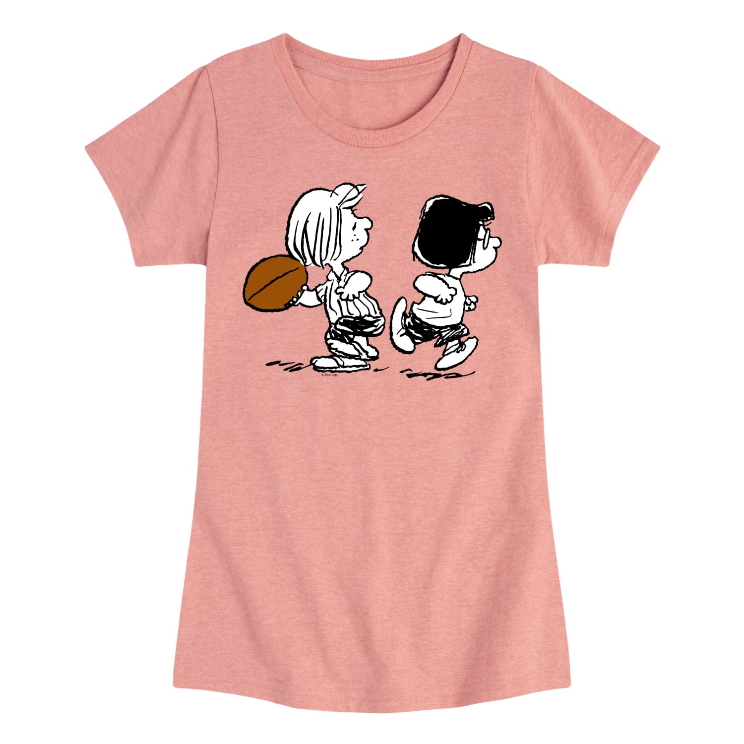 Peanuts - Marcie Patty Football - Toddler & Youth Girls Short Sleeve ...