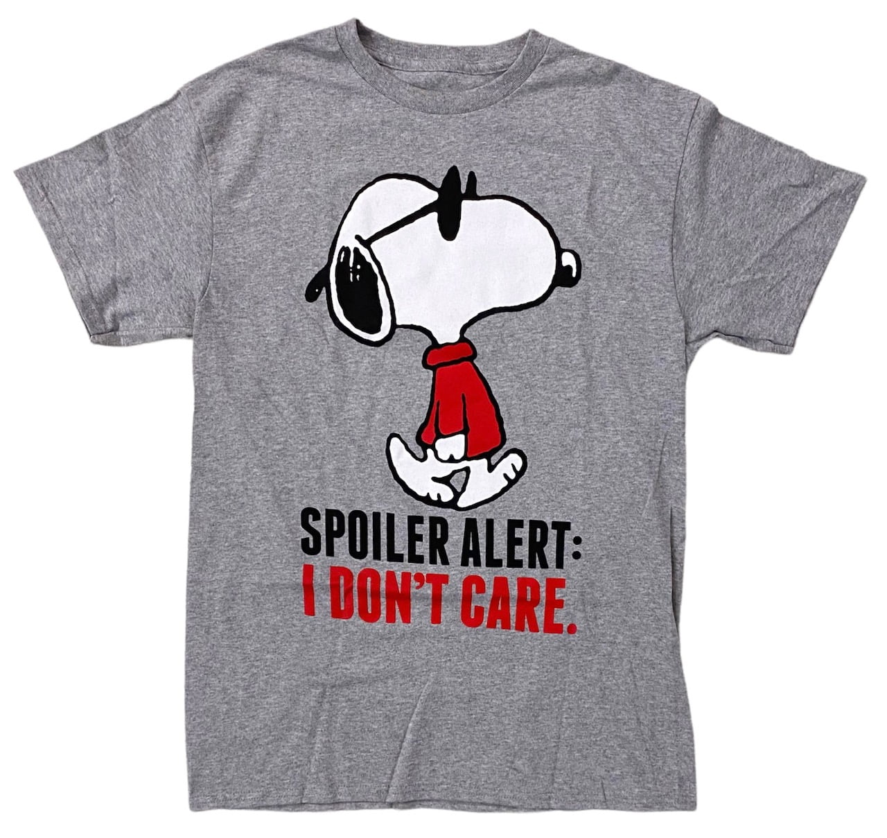 Peanuts Men's Officially Licensed Snoopy Spoiler Alert: I Don't Care ...