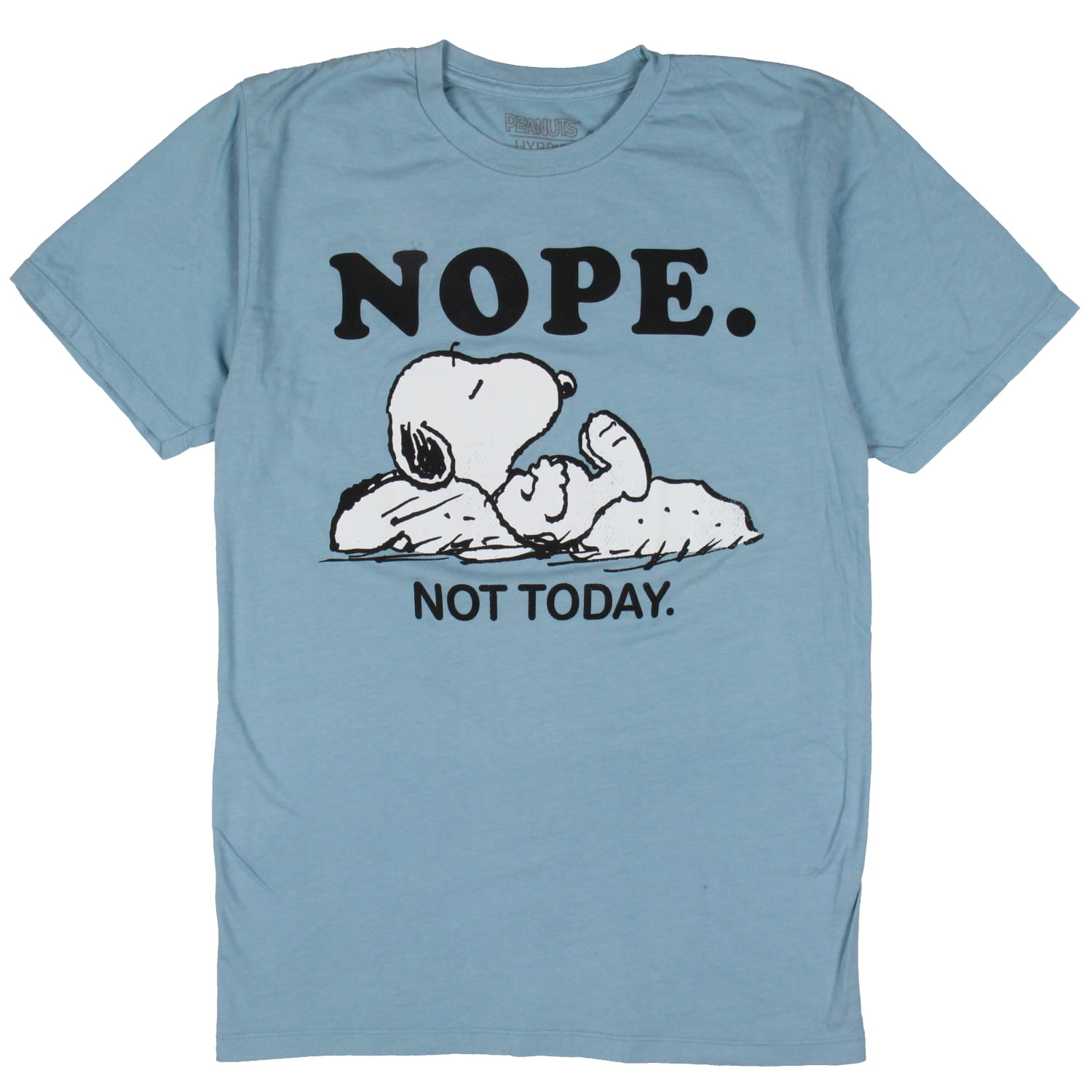 Peanuts Men's Snoopy Nope. Not Today... Sleeping Graphic T-Shirt ...