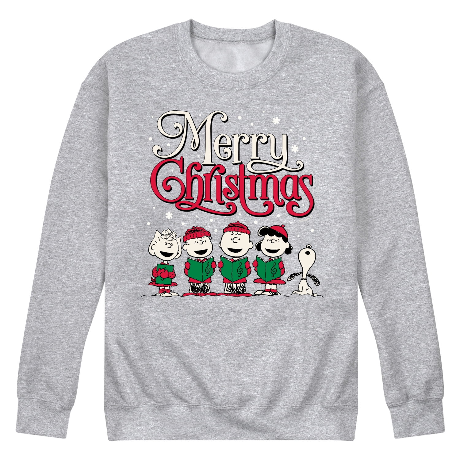 Peanuts - Merry Christmas Choir - Men's Crew Fleece Sweatshirt ...