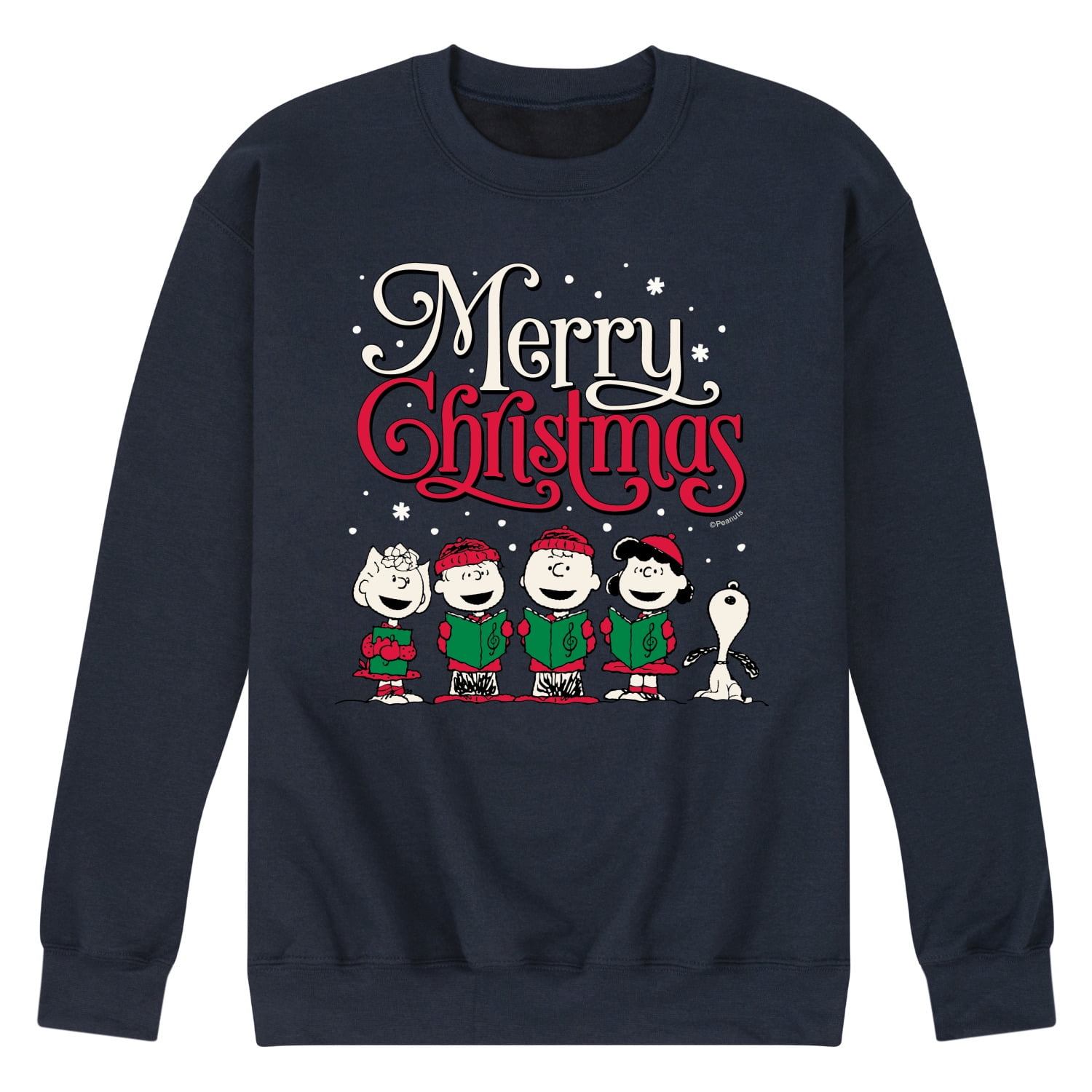 Peanuts - Merry Christmas Choir - Men's Crew Fleece Sweatshirt ...
