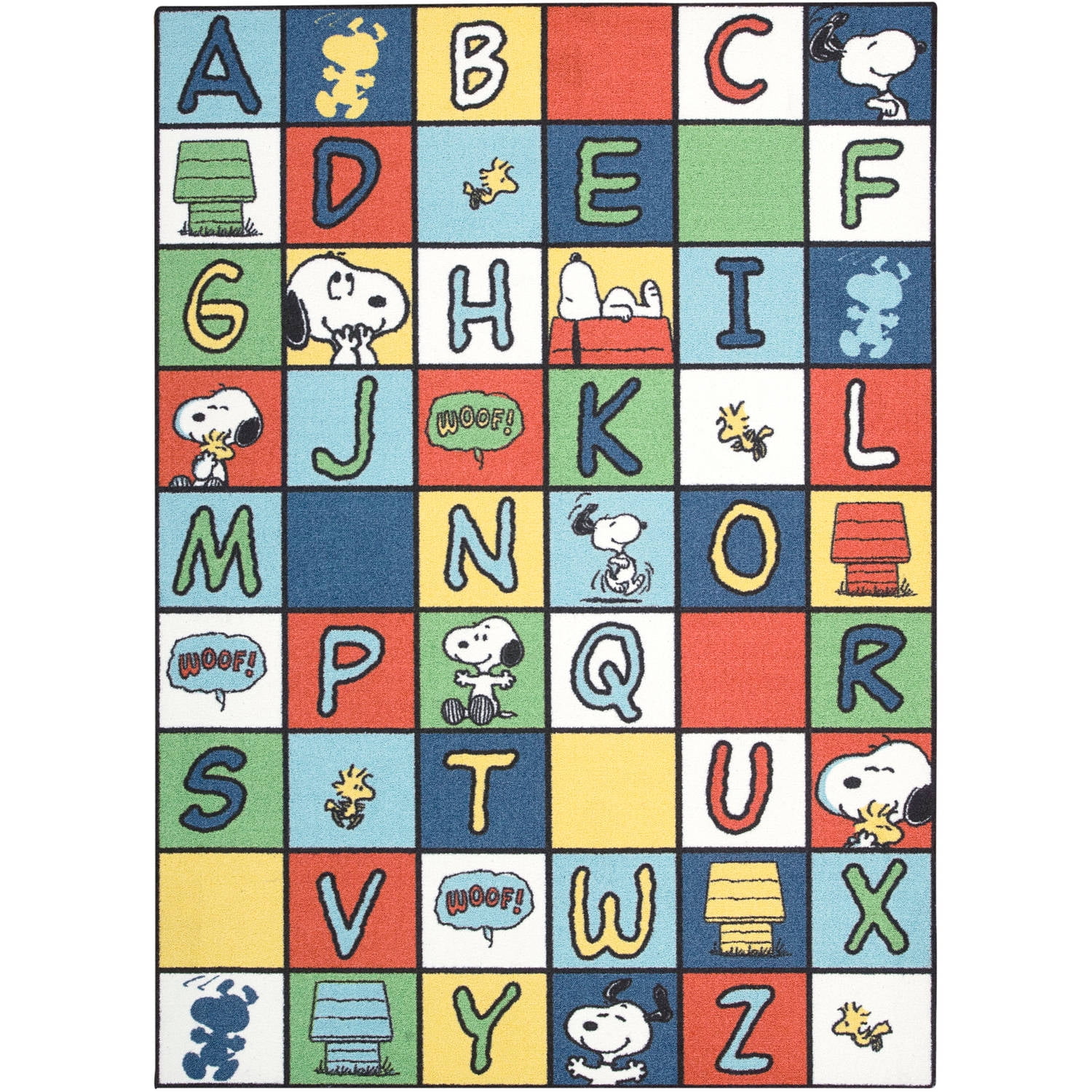 Peanuts Numbers Area Rug by Nourison, Multi-Color - Walmart.com