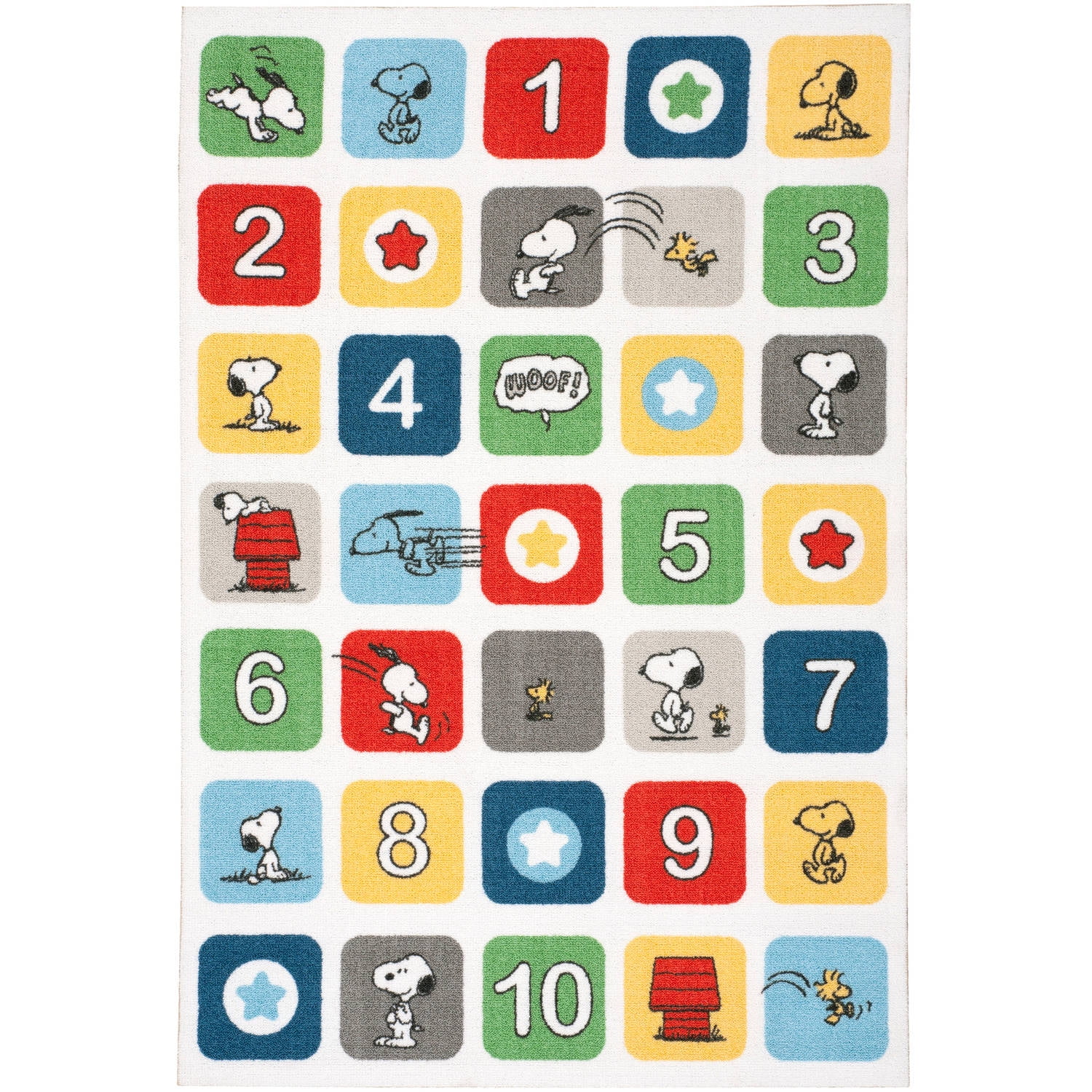 Free Shipping! Peanuts Joyful Numbers Area Rug by Nourison, Multi-Color ...