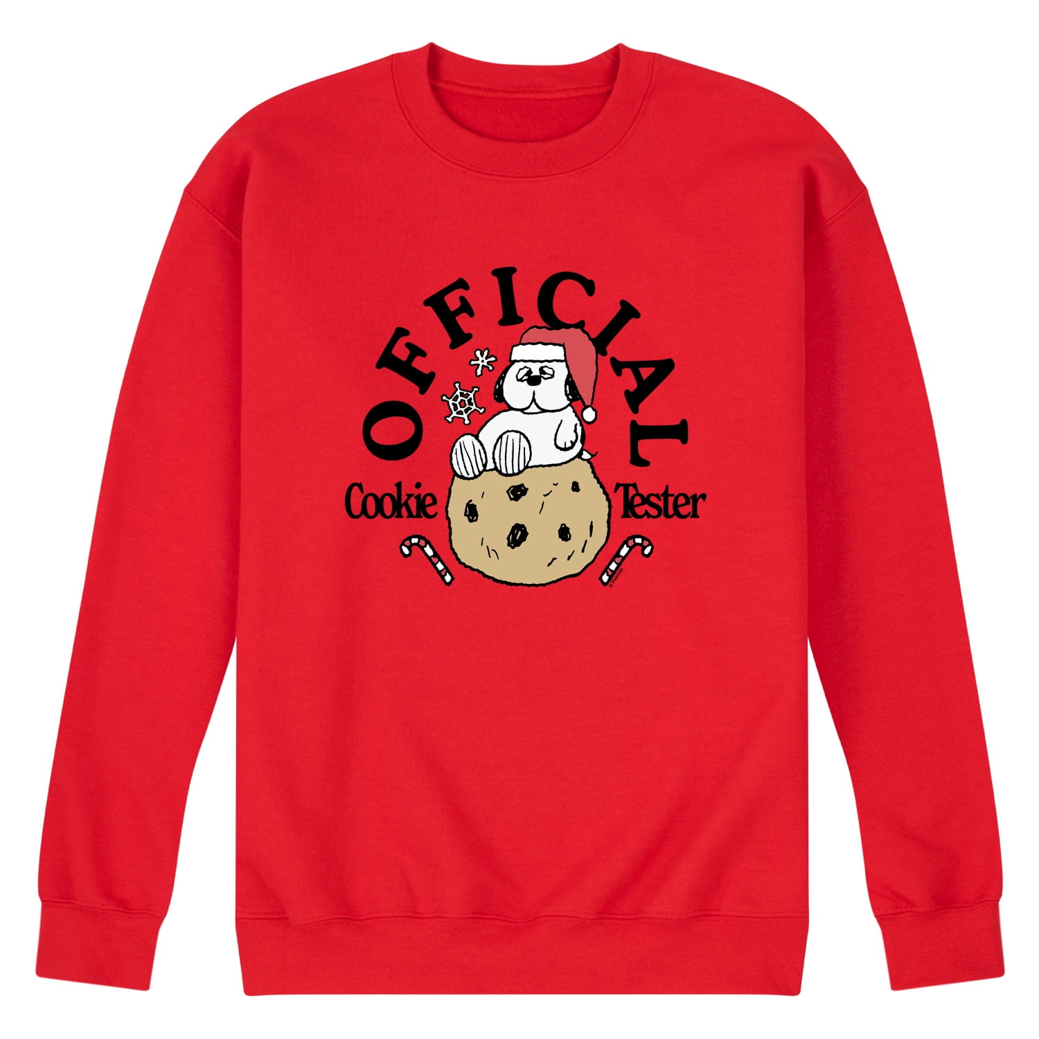 Peanuts - Official Cookie Tester Olaf - Men's Crew Fleece Sweatshirt ...