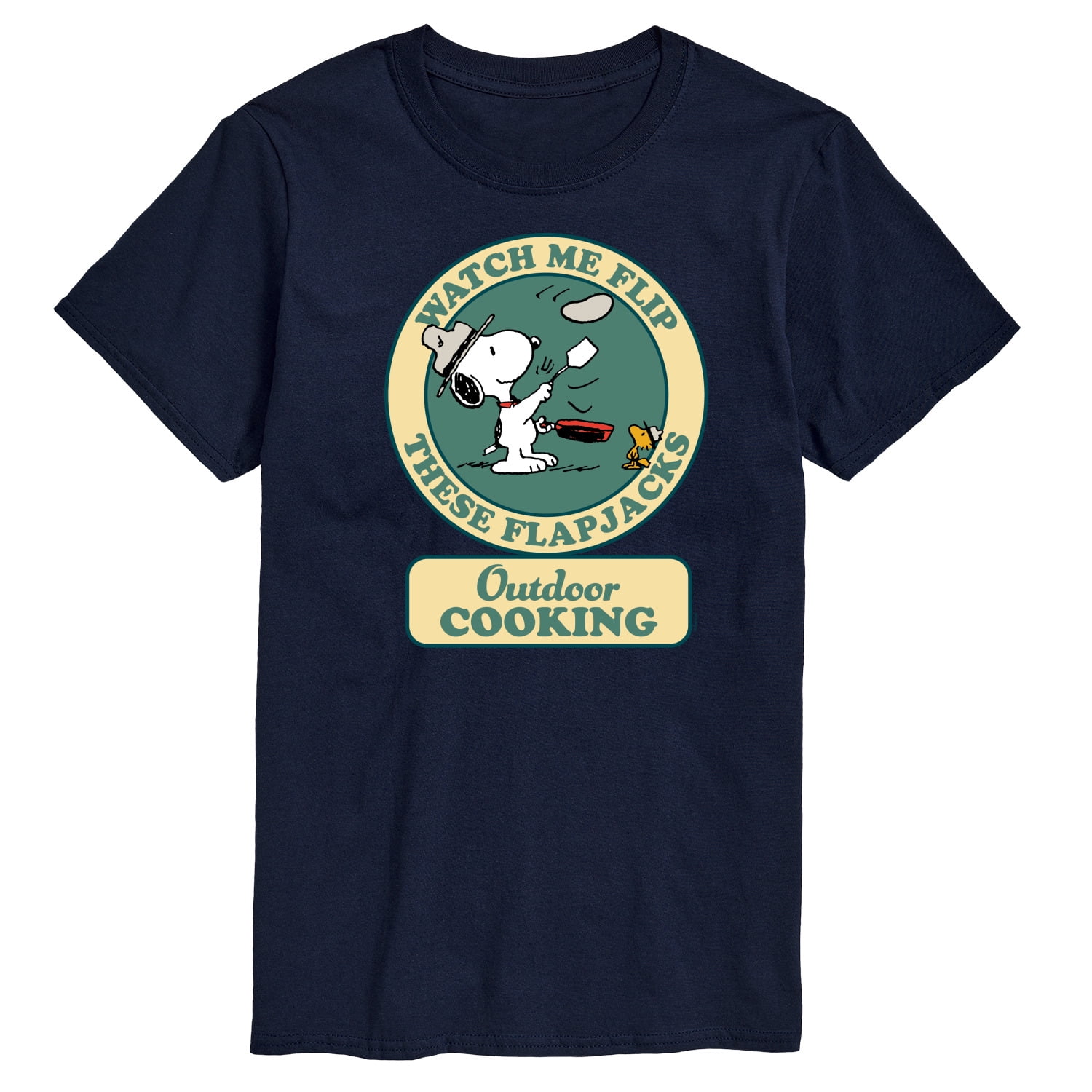 Peanuts - Outdoor Cooking Badge - Men's Short Sleeve Graphic T-Shirt ...