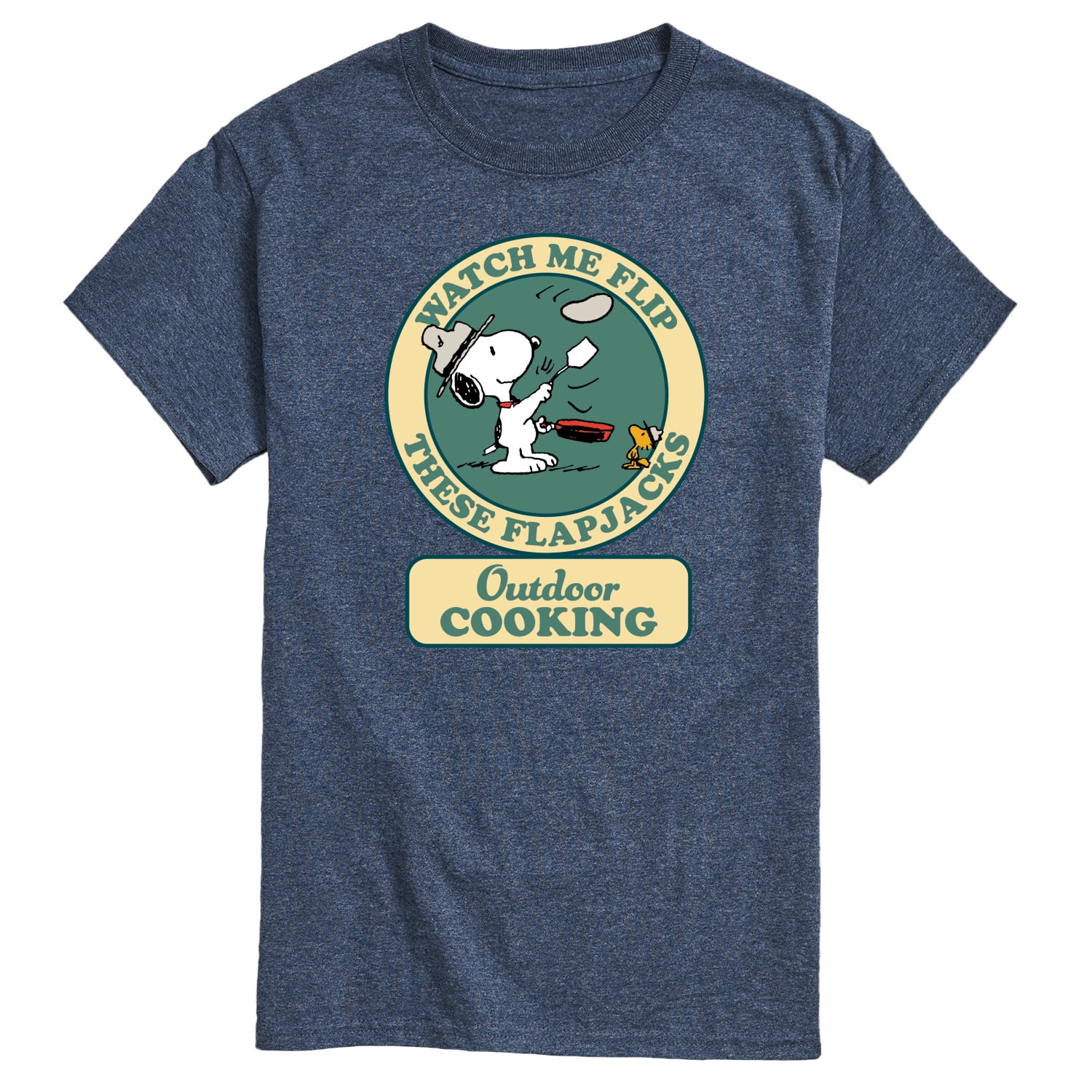 Peanuts - Outdoor Cooking Badge - Men's Short Sleeve Graphic T-Shirt ...