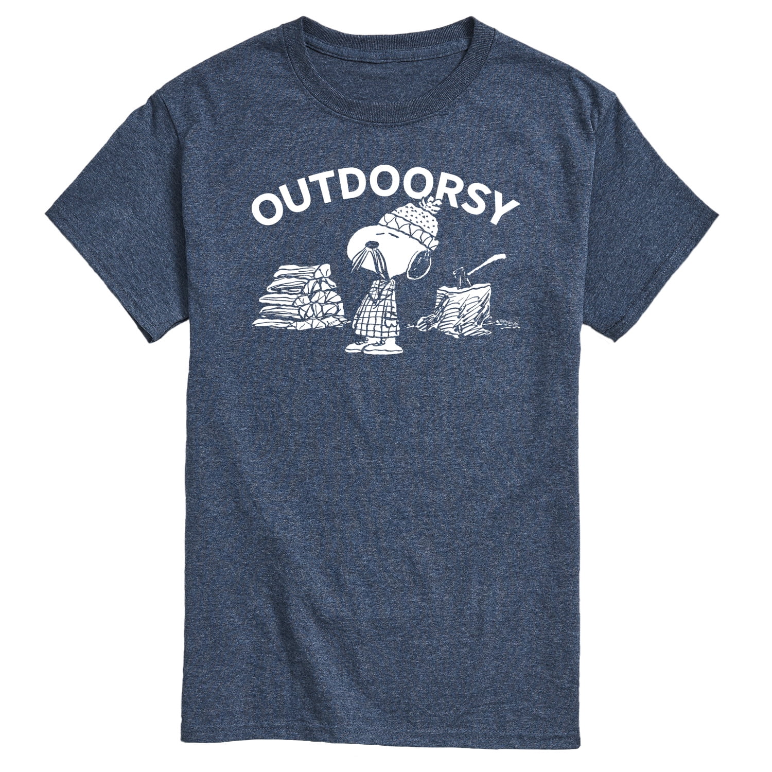 Peanuts - Outdoorsy Snoopy - Men's Short Sleeve Graphic T-Shirt ...