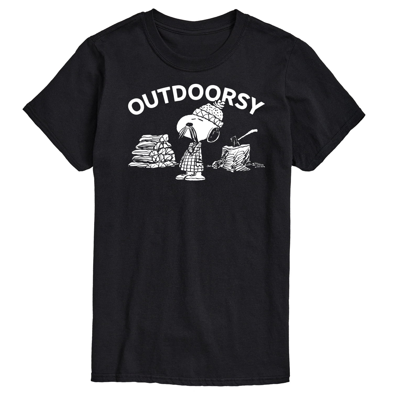 Peanuts - Outdoorsy Snoopy - Men's Short Sleeve Graphic T-Shirt ...