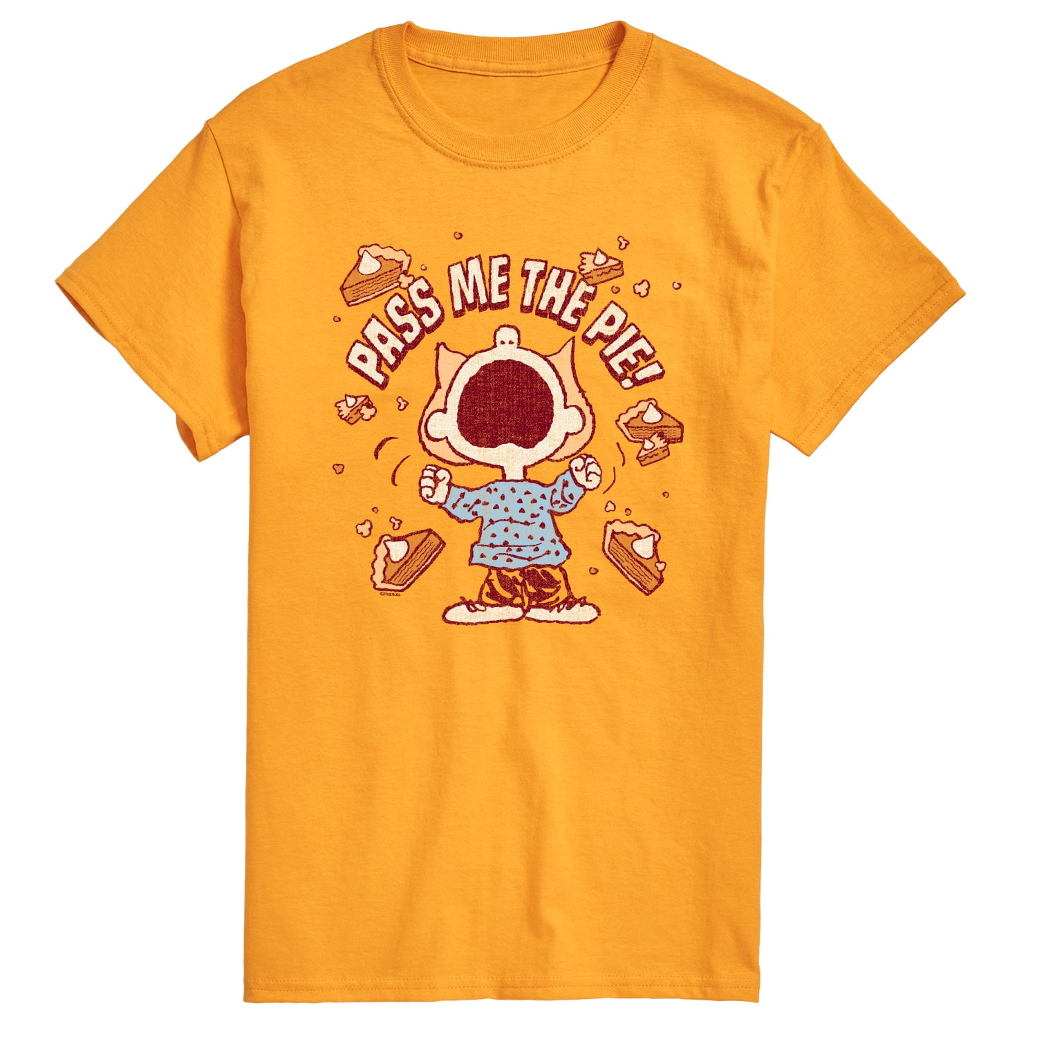 Peanuts - Pass The Pie - Men's Short Sleeve Graphic T-Shirt - Walmart.com