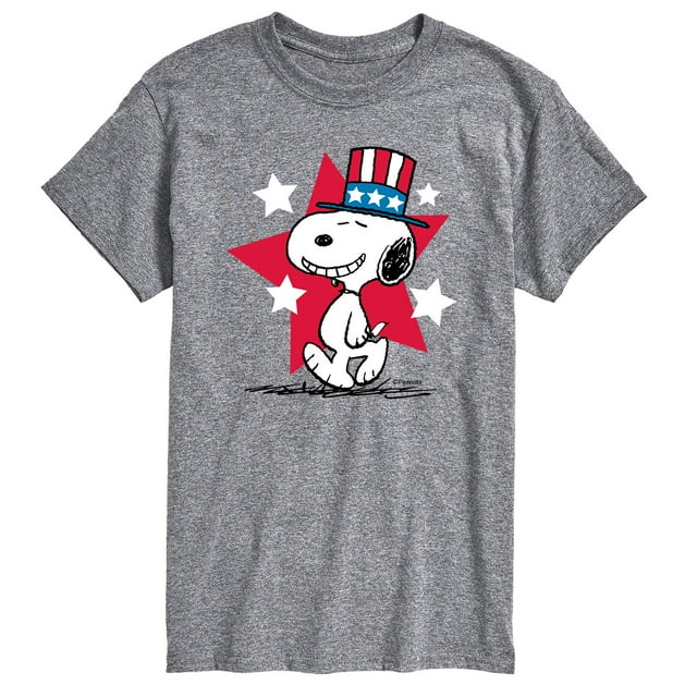 Peanuts - Patriotic American Snoopy - 4th of July - Men's Short Sleeve ...