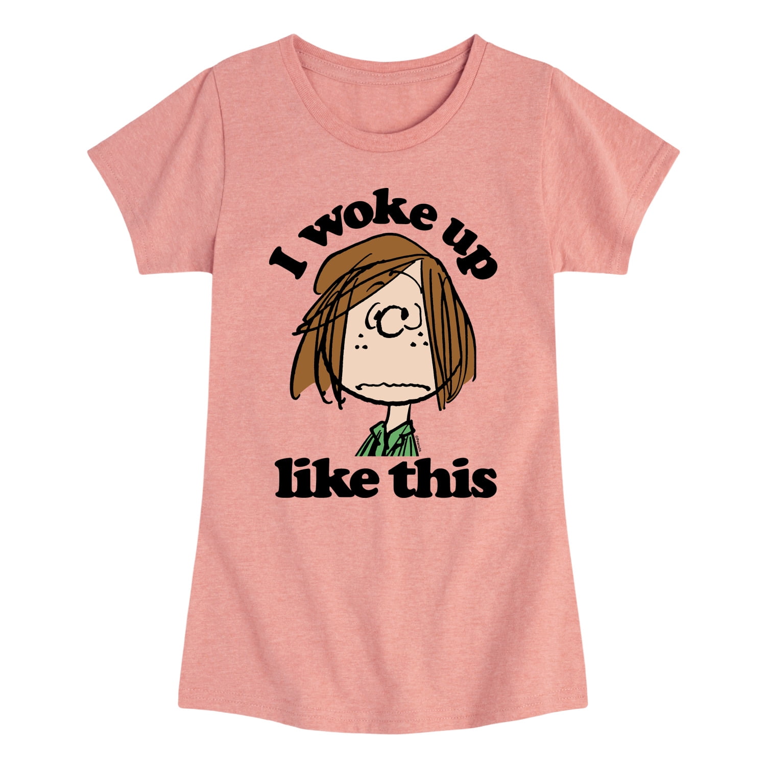 Peanuts - Patty I Woke Up Like This - Toddler & Youth Girls Short ...