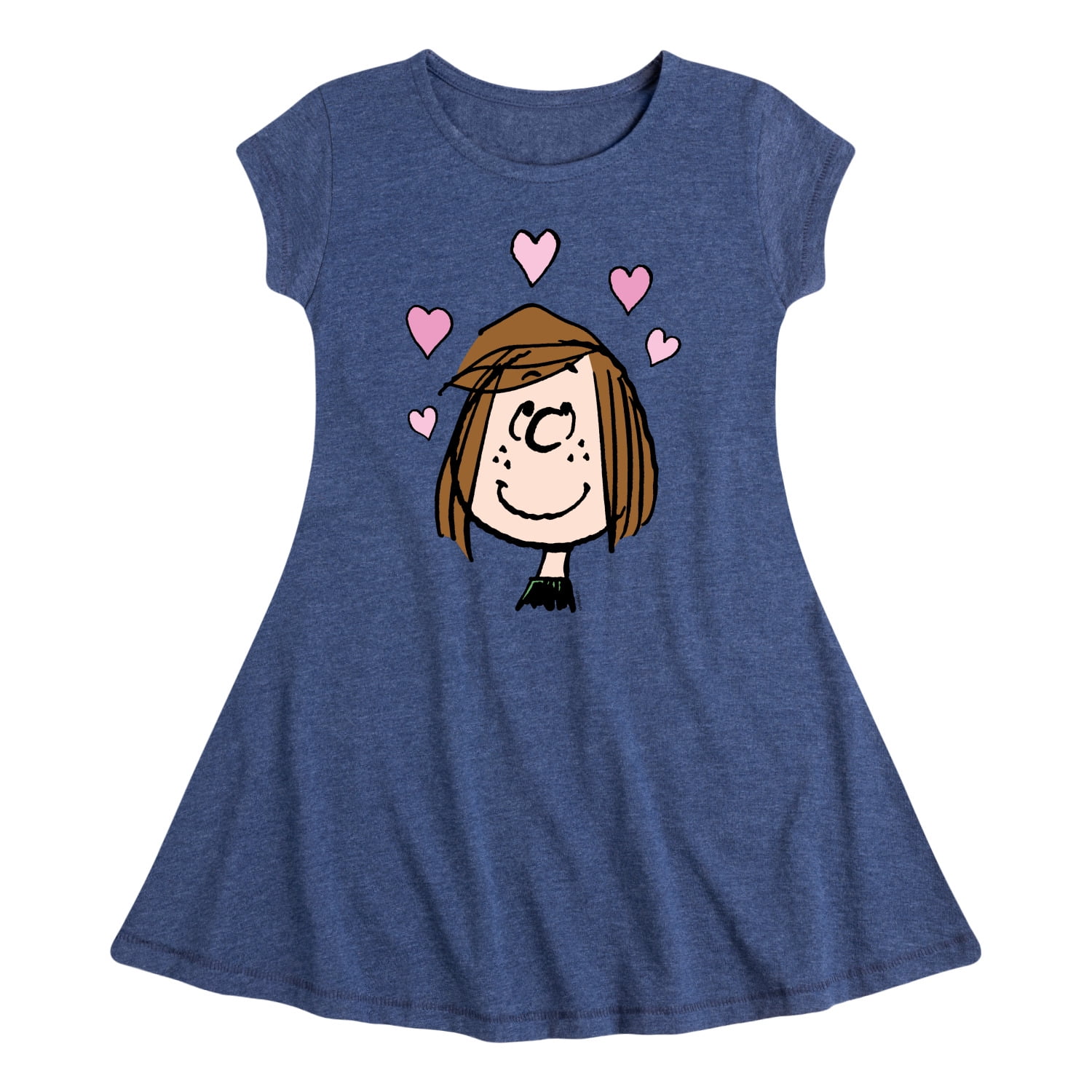 Peanuts - Patty Valentines - Girls Fit And Flare Cap Sleeve Dress ...