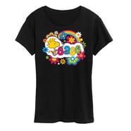 Peanuts - Peace Love Snoopy - Women's Short Sleeve Graphic T-Shirt ...