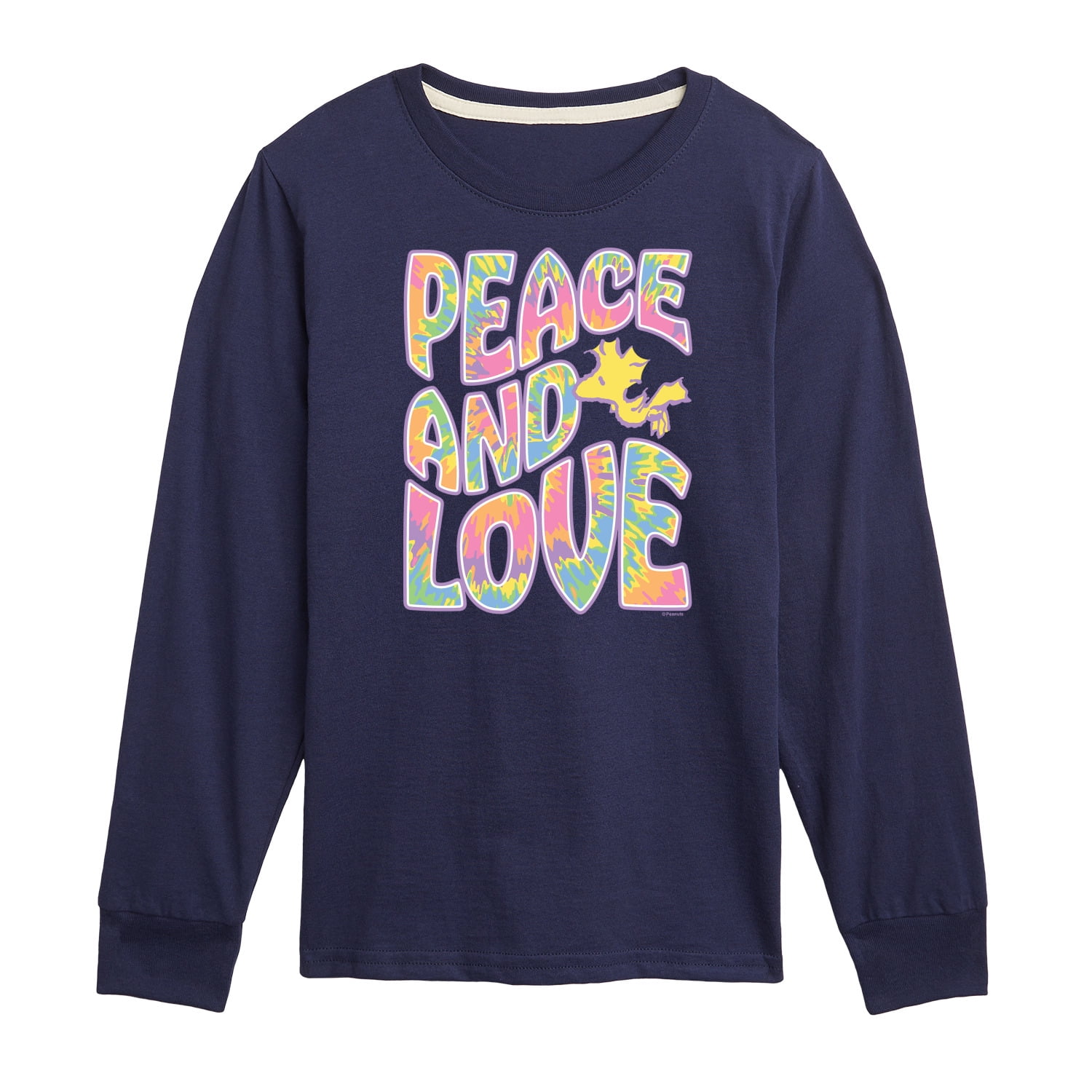 Peanuts - Peace & Love - Woodstock - Toddler & Youth Long Sleeve ...