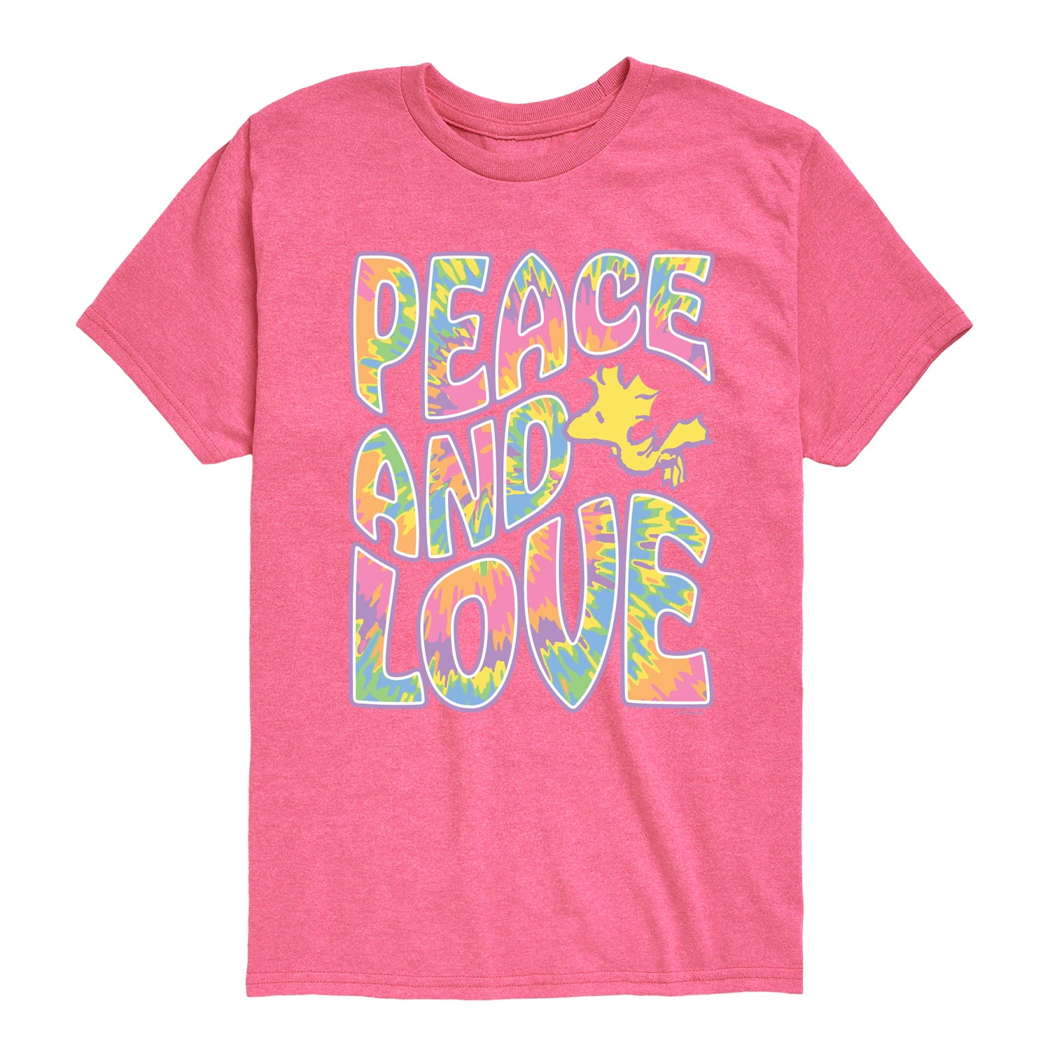Peanuts - Peace & Love - Woodstock - Toddler & Youth Short Sleeve ...