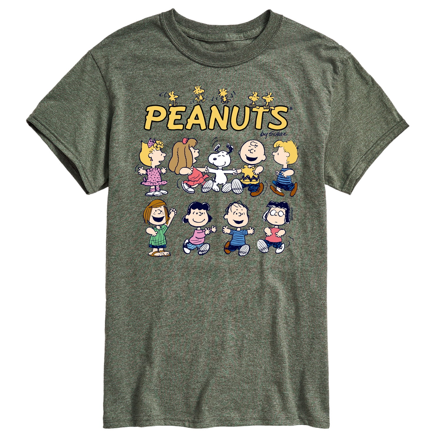 Peanuts - Peanuts Characters - Men's Short Sleeve Graphic T-Shirt - Walmart.com