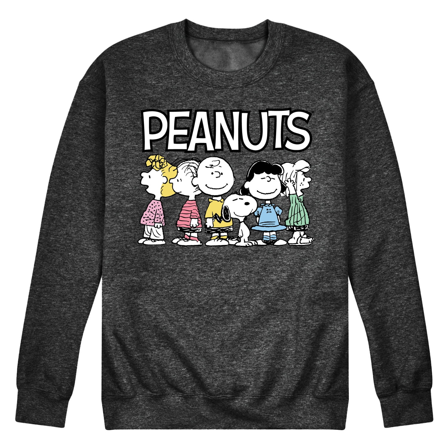 Peanuts - Peanuts Crew - Men's Crew Neck Fleece Pullover - Walmart.com