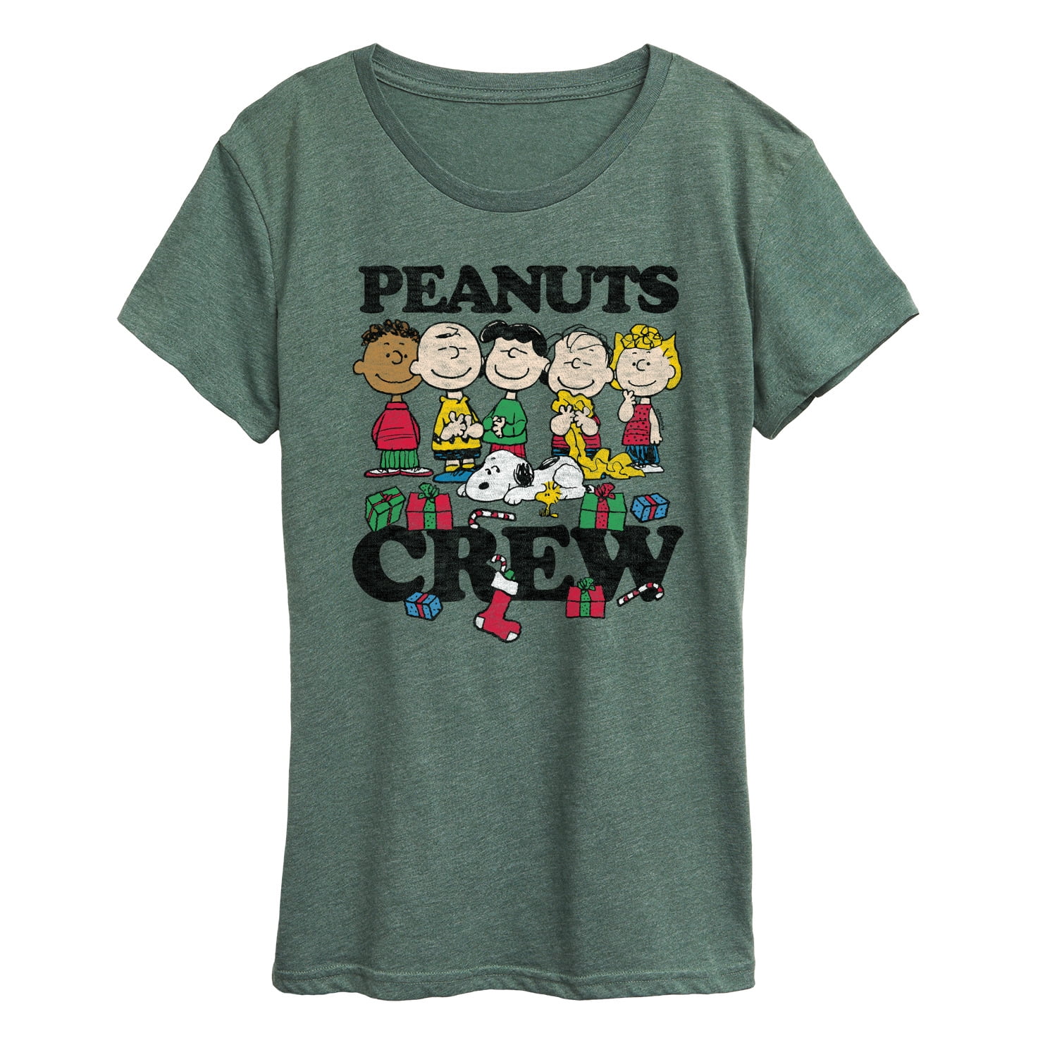 Peanuts - Peanuts Crew - Women's Short Sleeve Graphic T-Shirt - Walmart.com