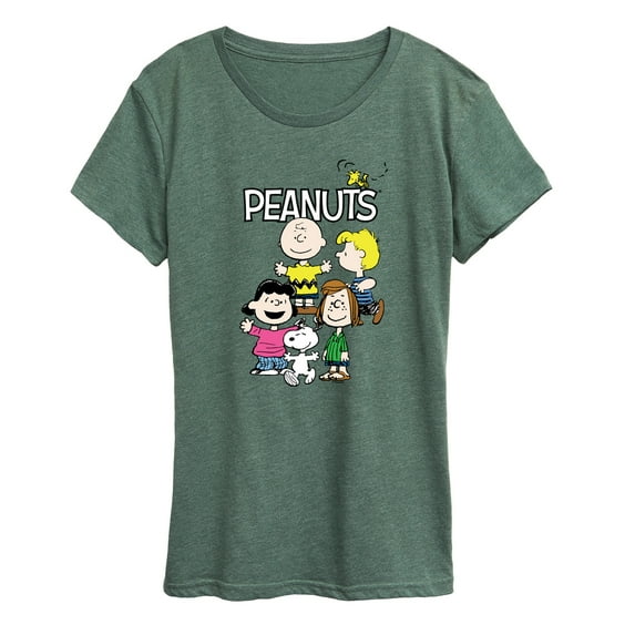 Peanuts - Peanuts Crew - Women's Short Sleeve Graphic T-Shirt - Walmart.com