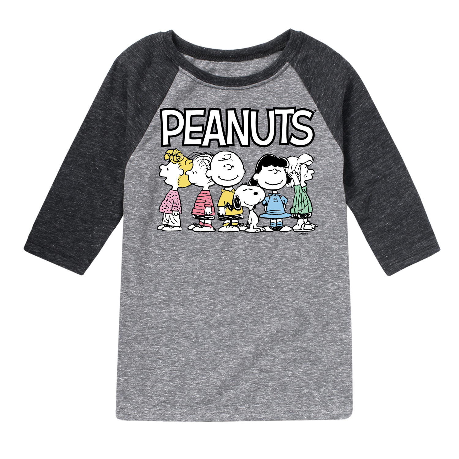 Peanuts - Peanuts Crew - Youth Raglan Tee - Walmart.com